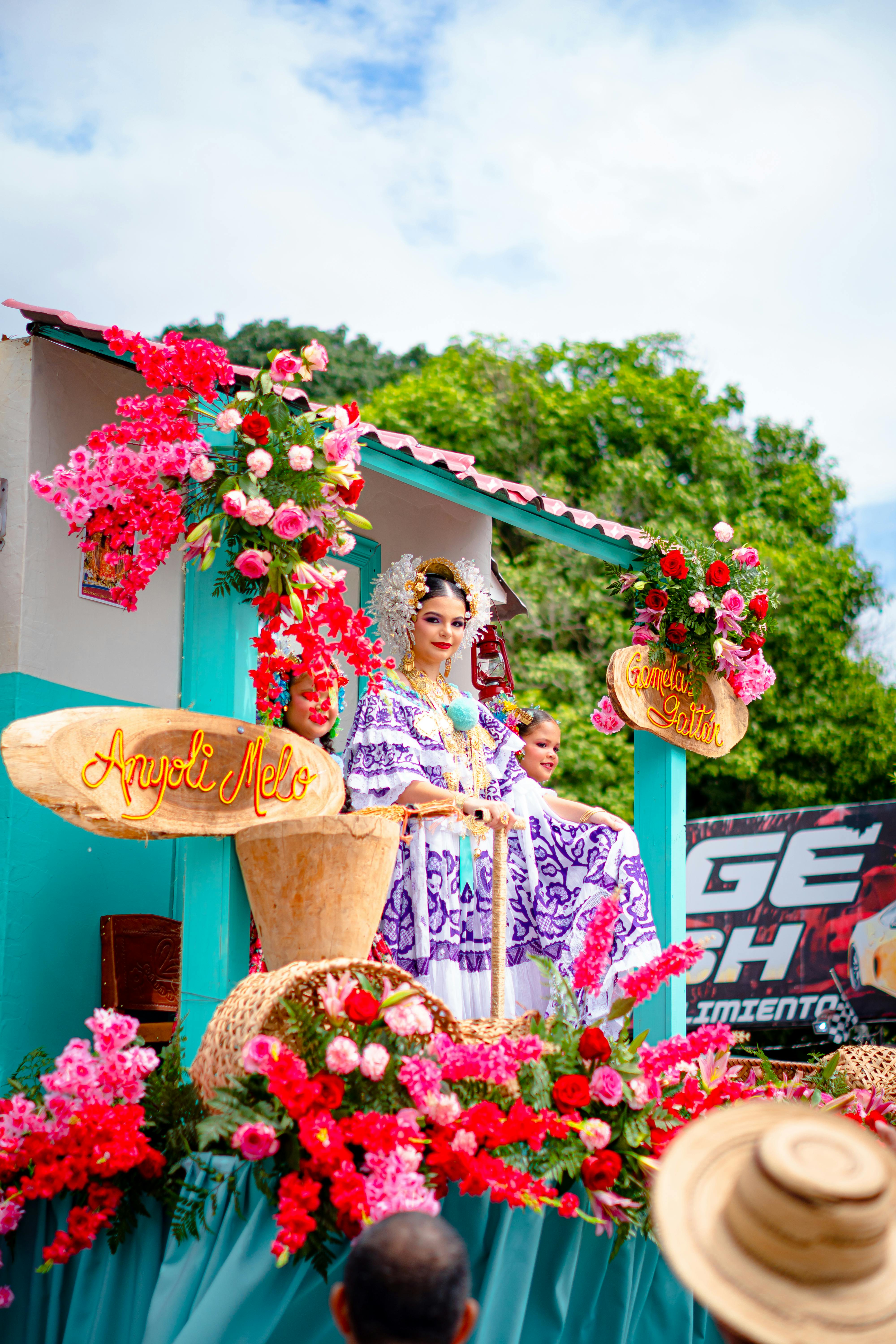Colorful Parade with Traditional Dress · Free Stock Photo