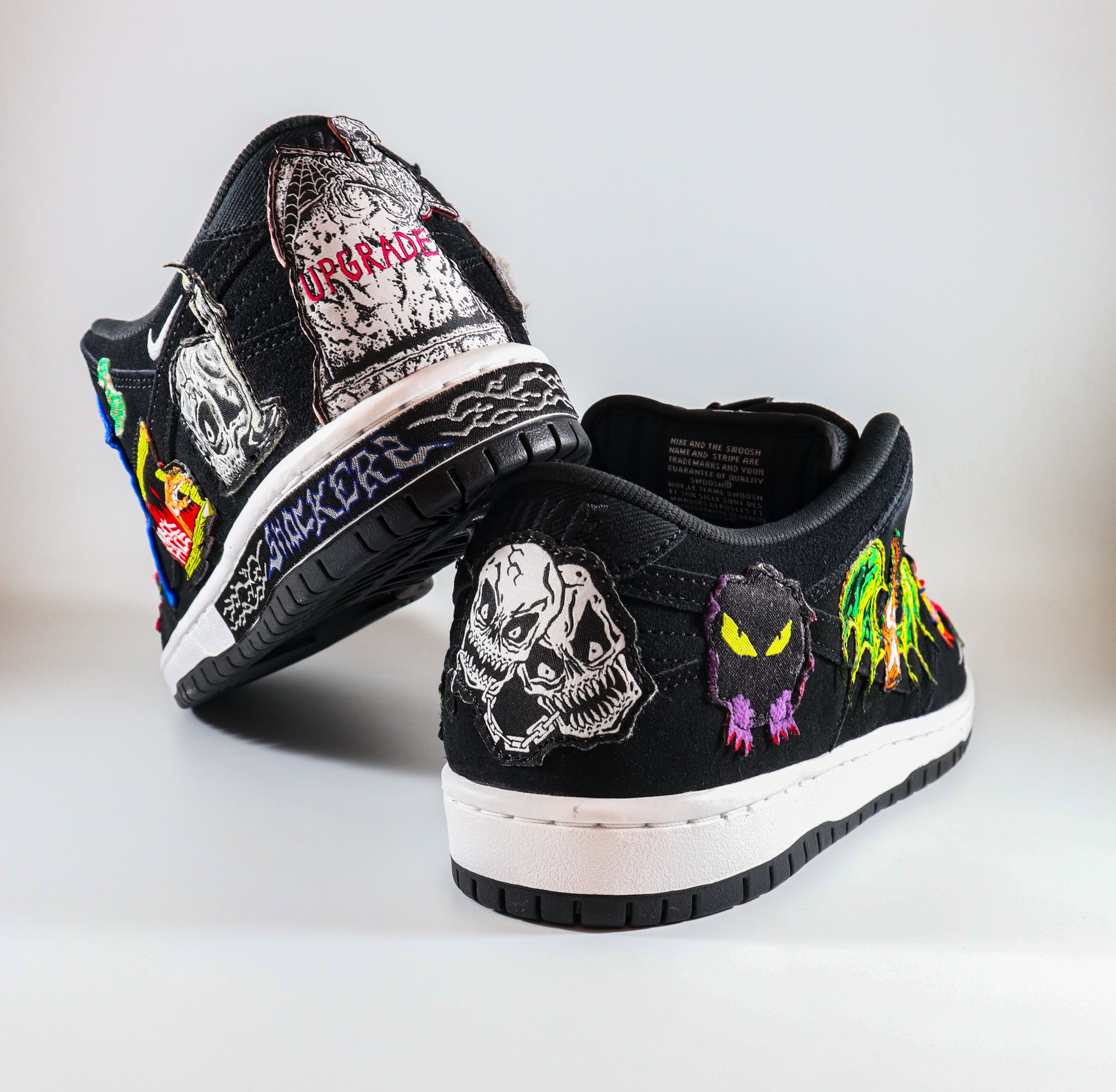 Custom Art Sneakers with Graphic Designs · Free Stock Photo