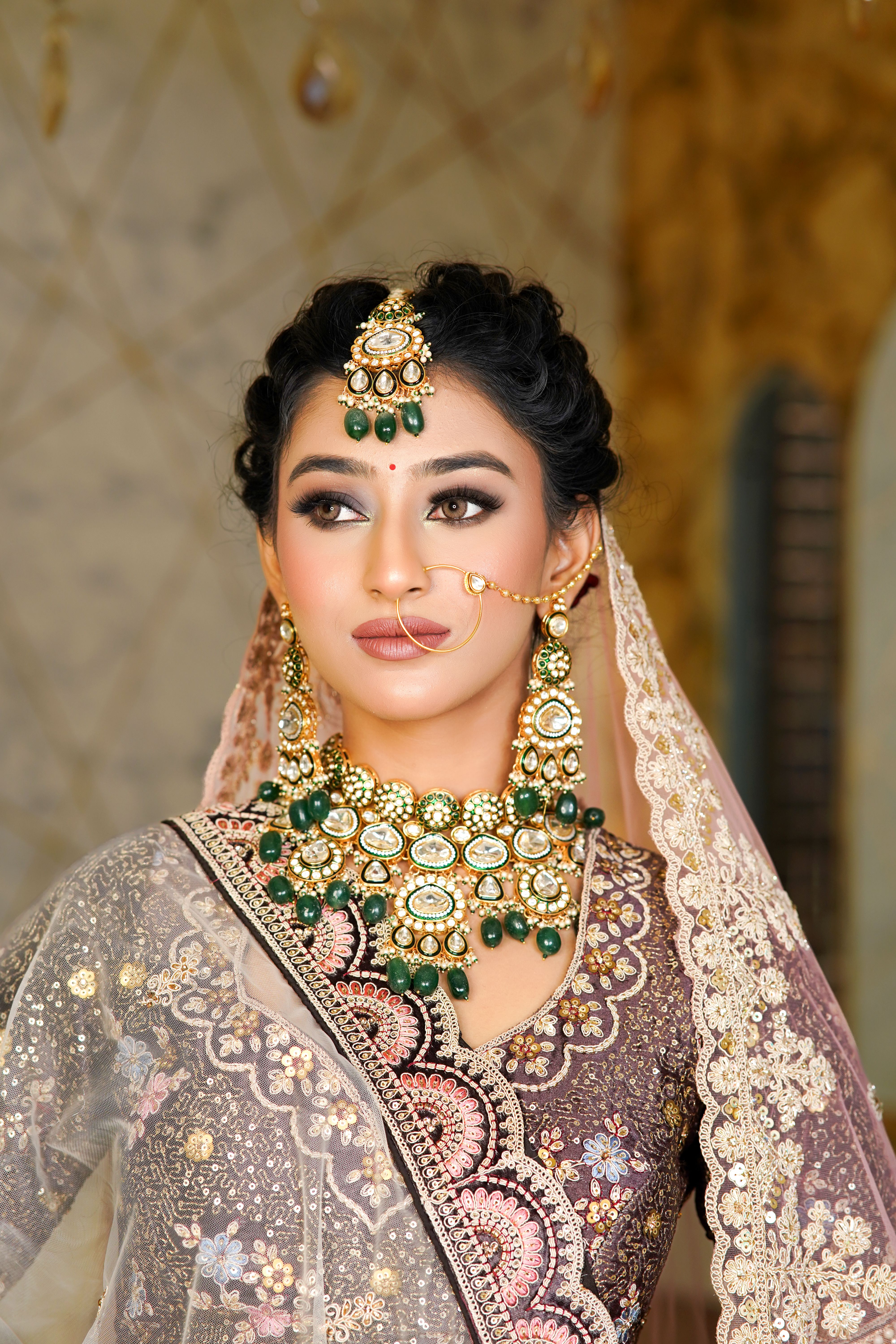 Elegant Indian Bride in Traditional Attire · Free Stock Photo
