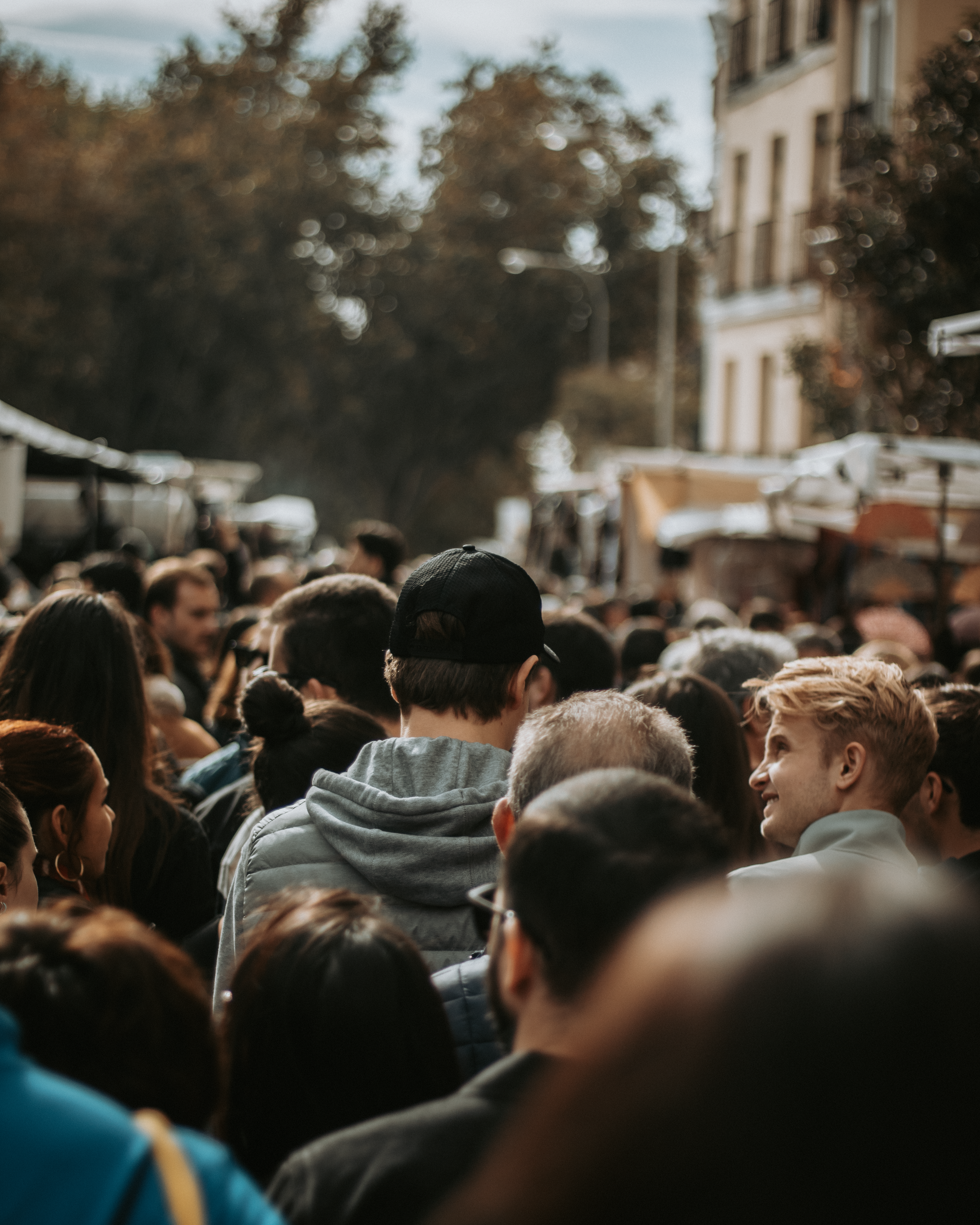 People Standing Outside Buildings · Free Stock Photo