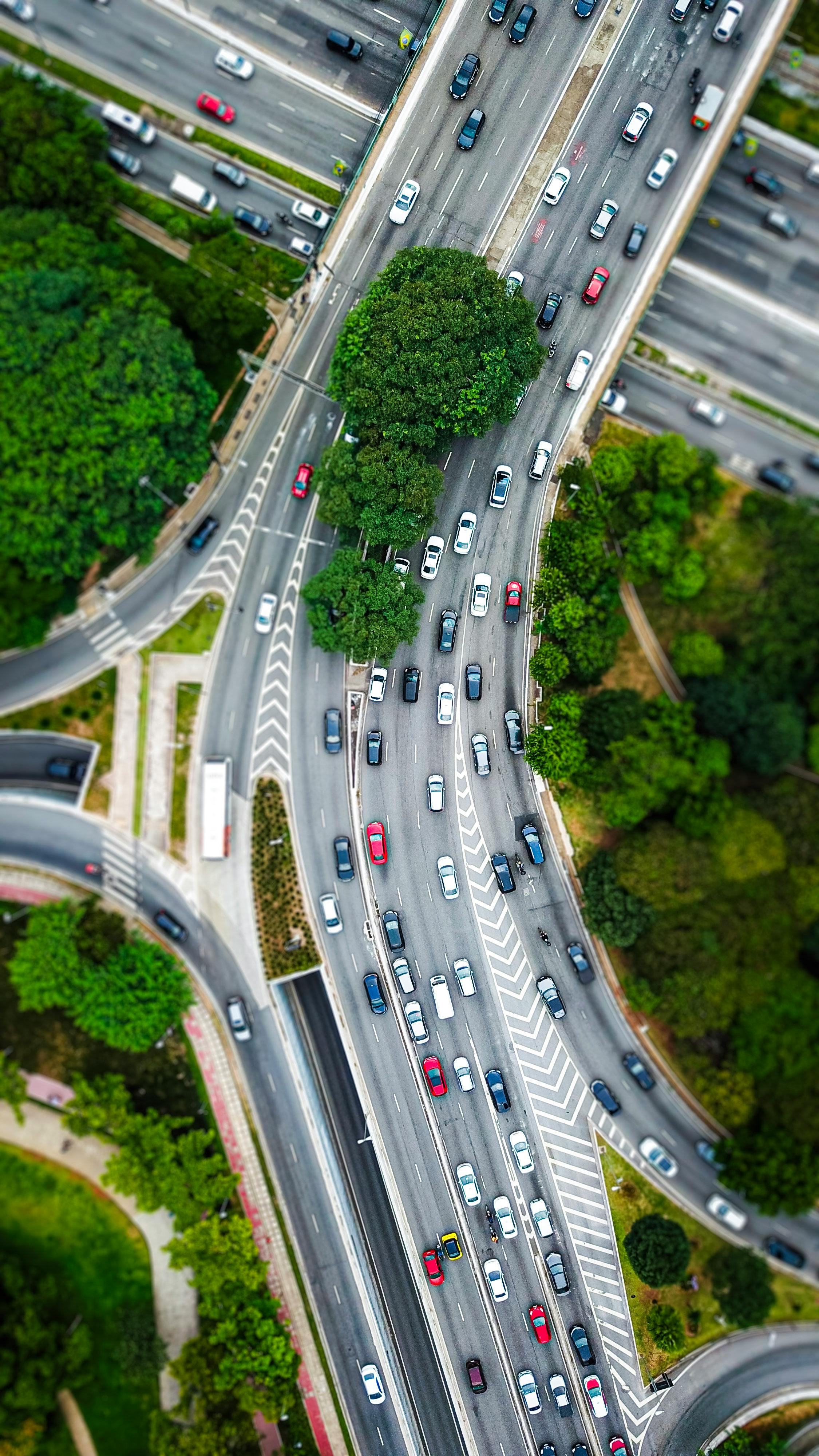 Aerial Photography of Concrete Bridge · Free Stock Photo