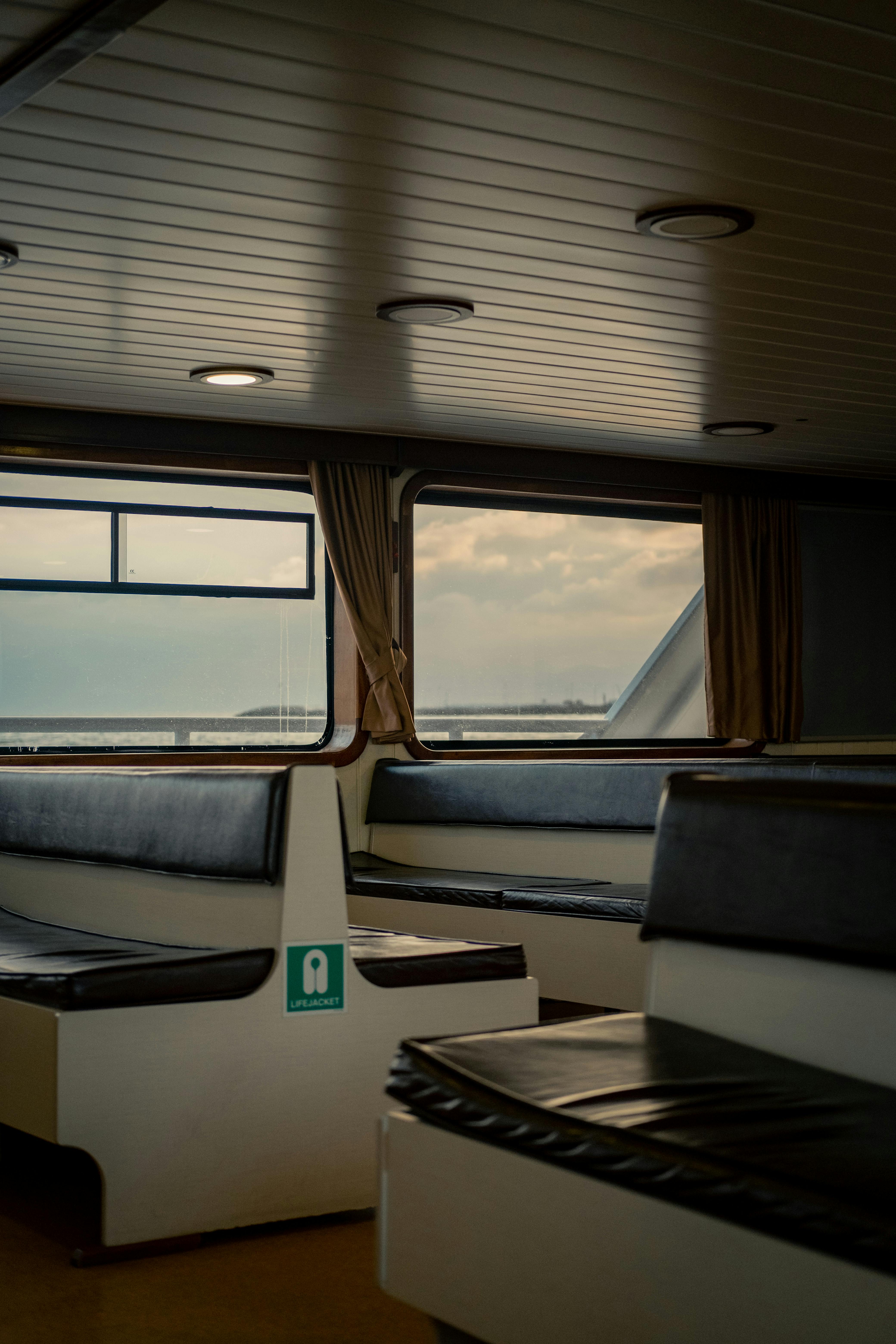 Interior View of Empty Ferry Cabin · Free Stock Photo