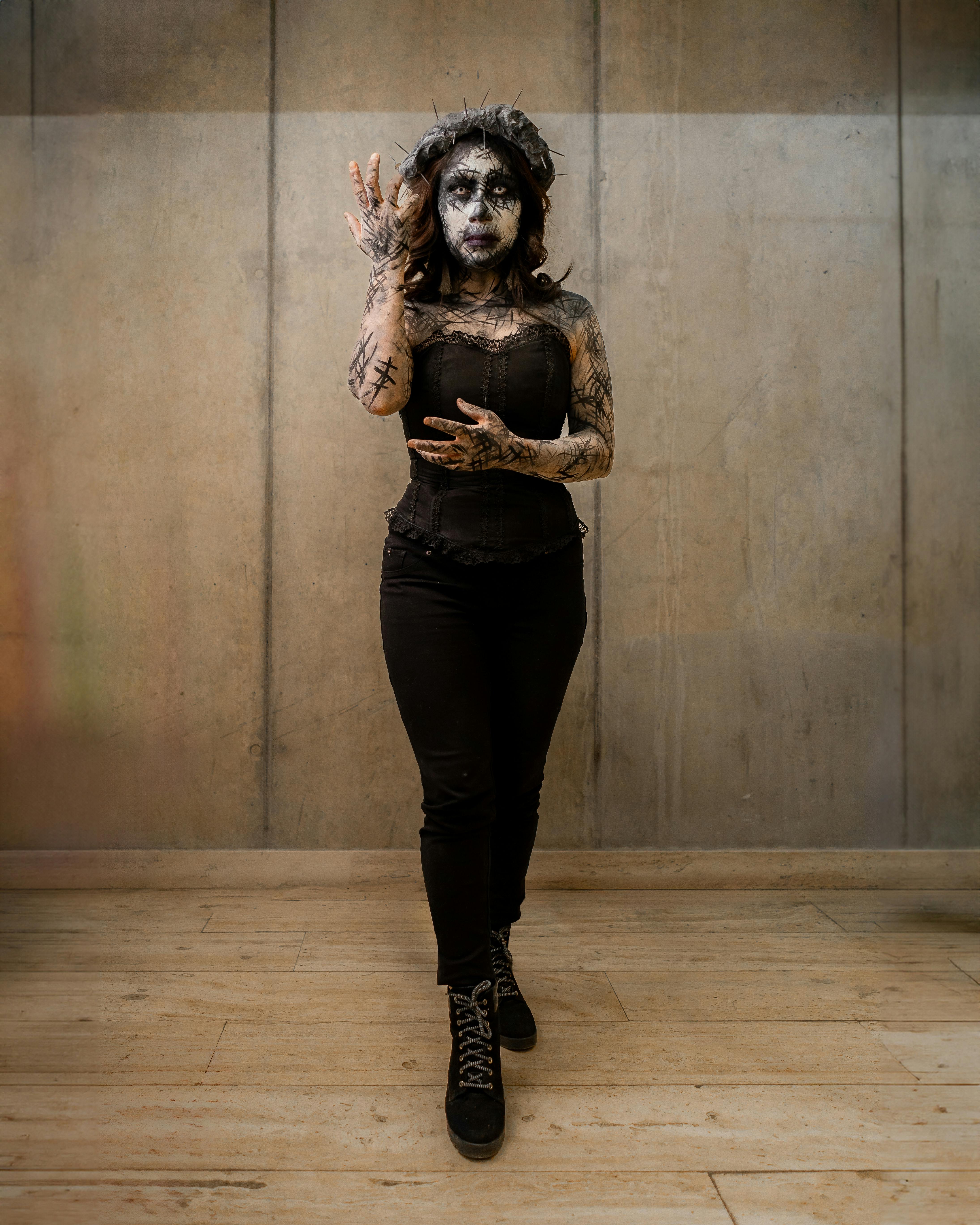 Surreal Gothic Halloween Costume Portrait · Free Stock Photo