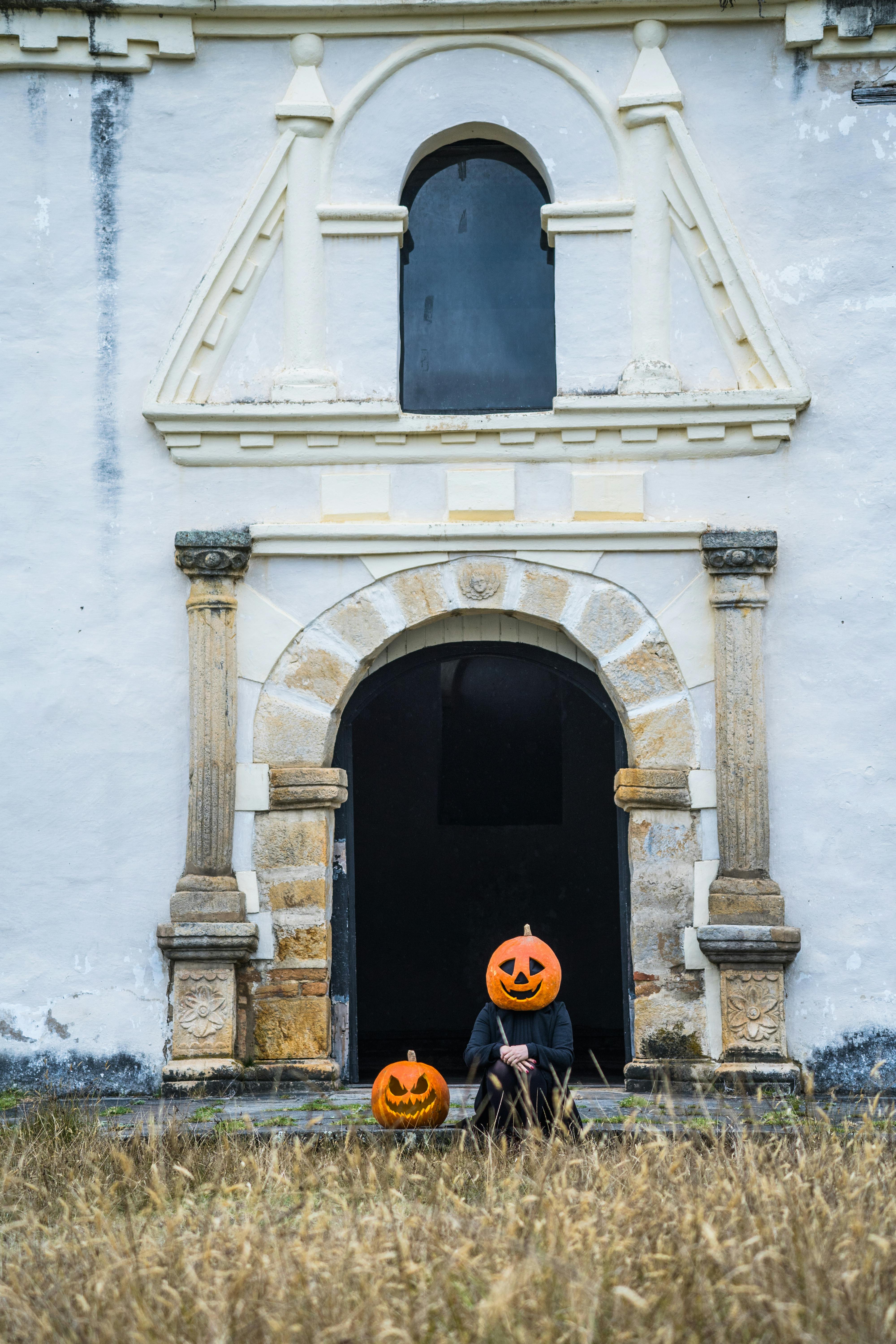 Halloween Cosplay with Pumpkins in Guasca · Free Stock Photo