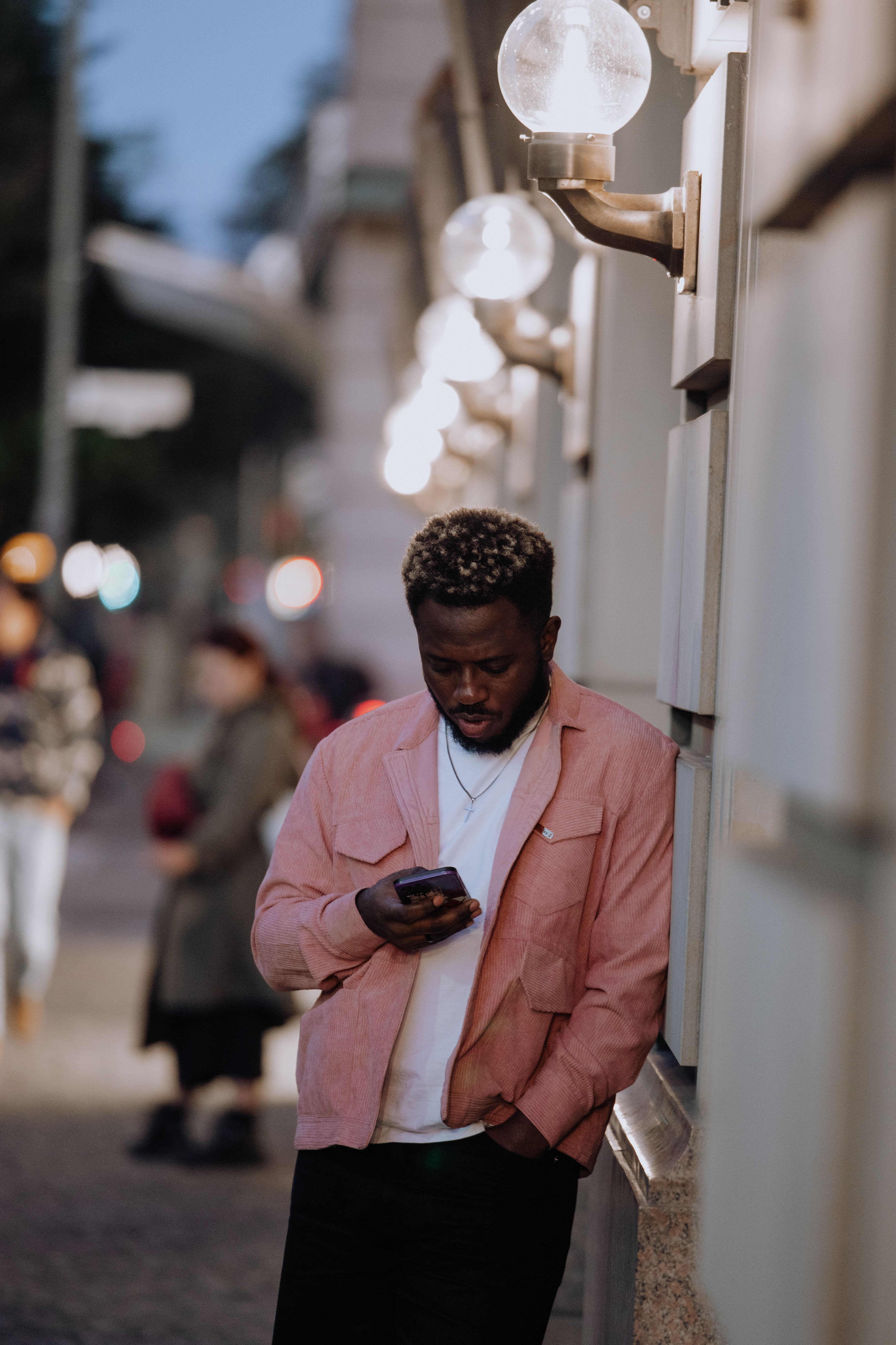 Urban Night Portrait in Berlin Street Lighting · Free Stock Photo