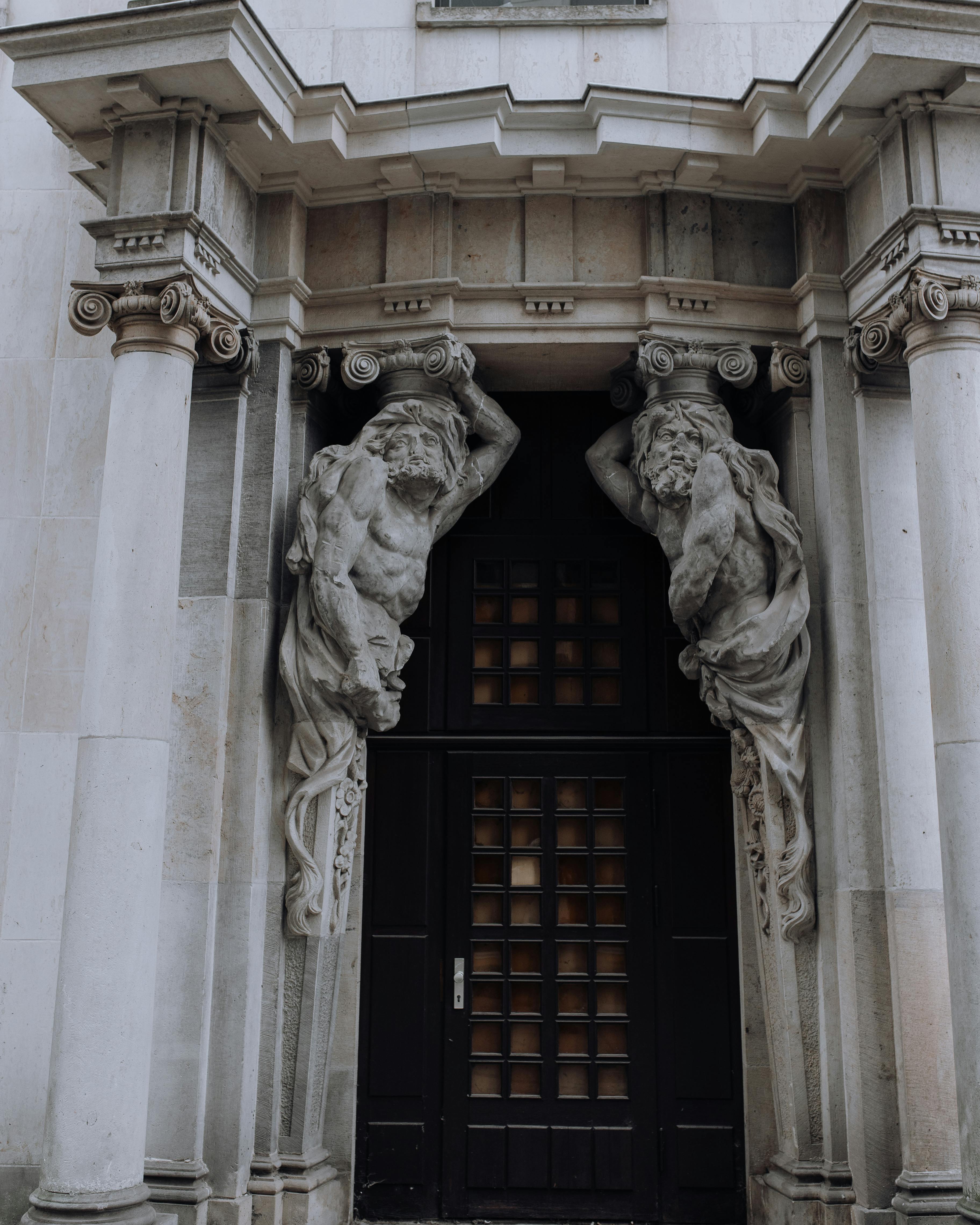 Ornate European Classical Sculpted Doorway · Free Stock Photo