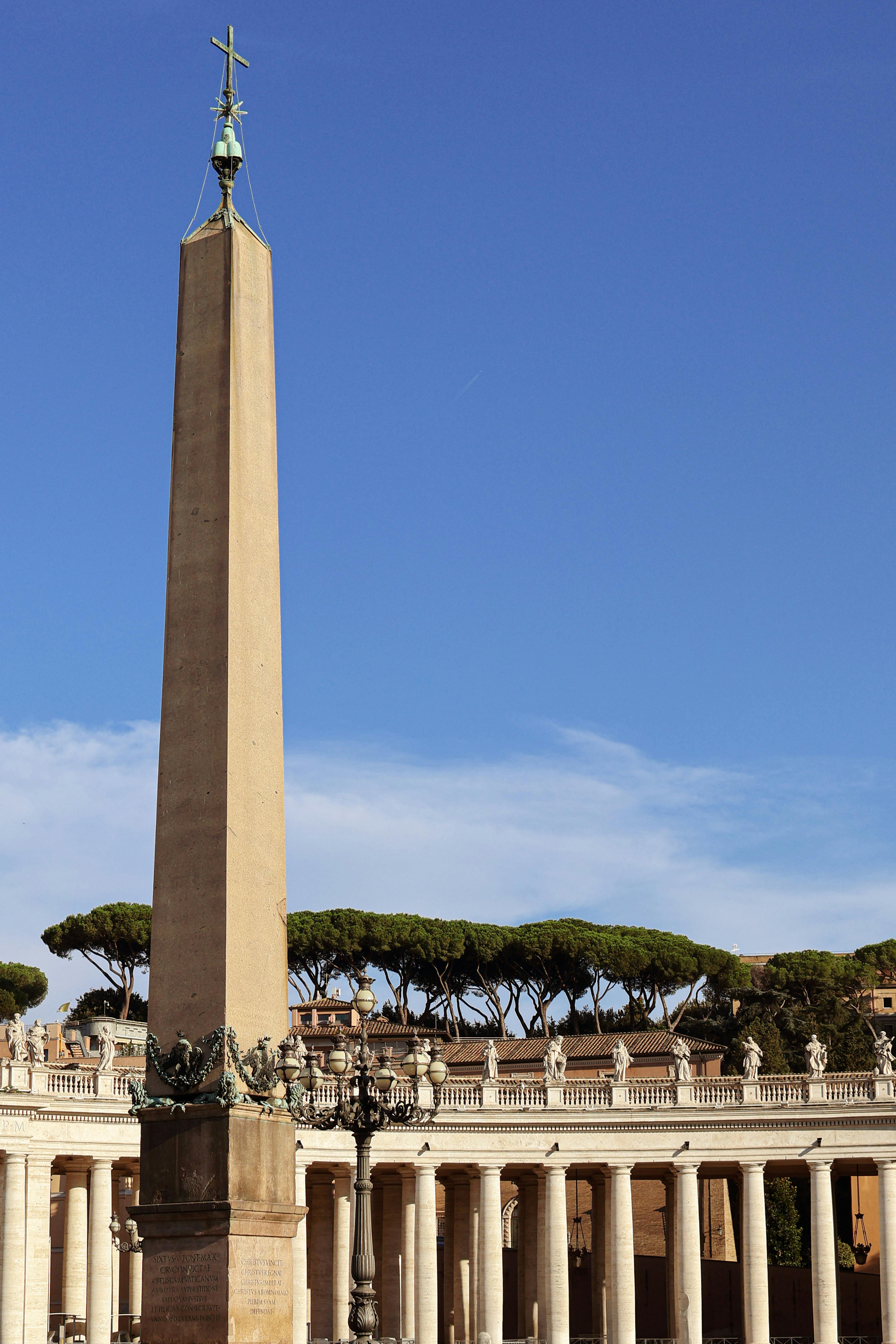St. Peter's Square Obelisk on a Clear Day · Free Stock Photo