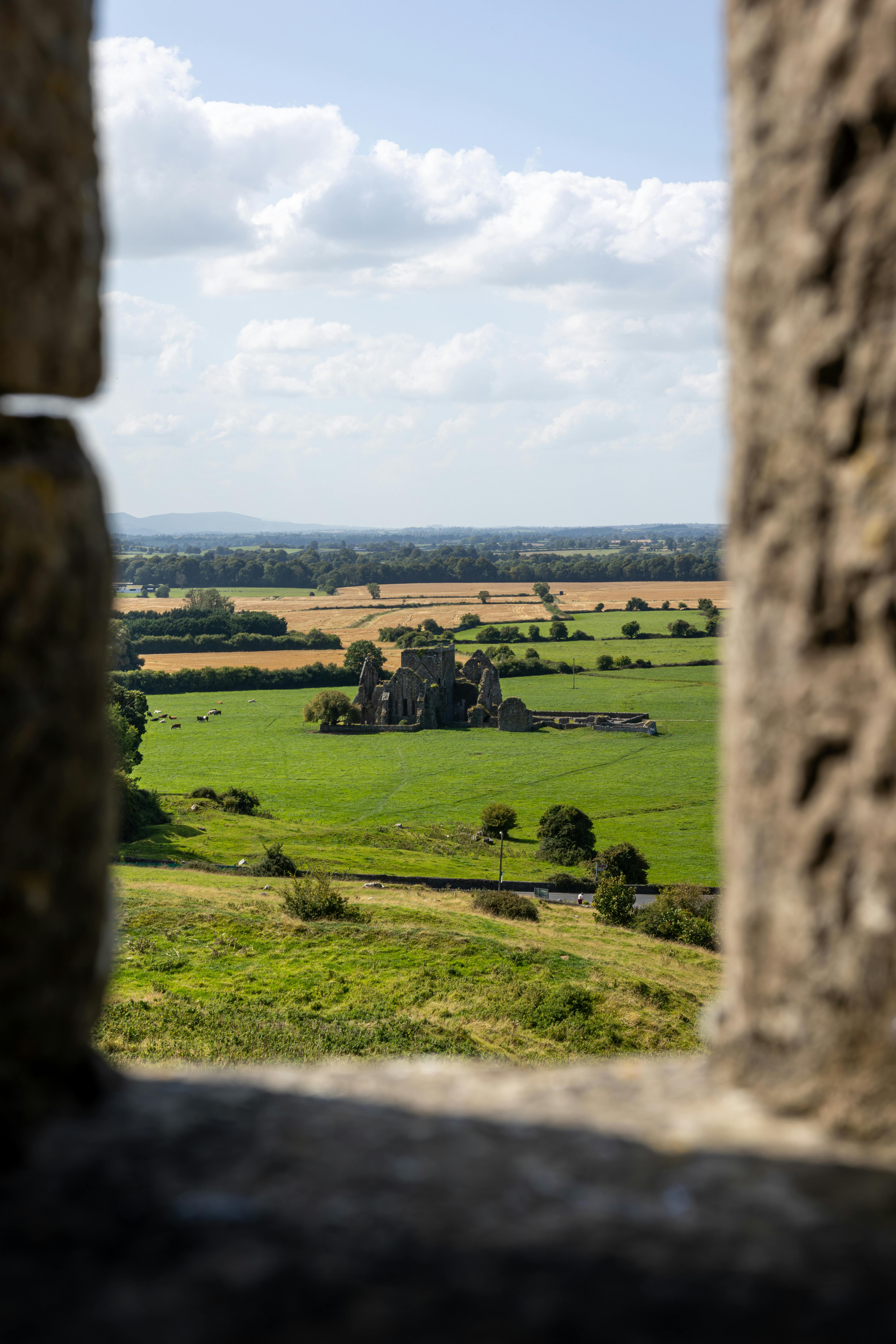 Scenic View of Hore Abbey through Stone Frame · Free Stock Photo