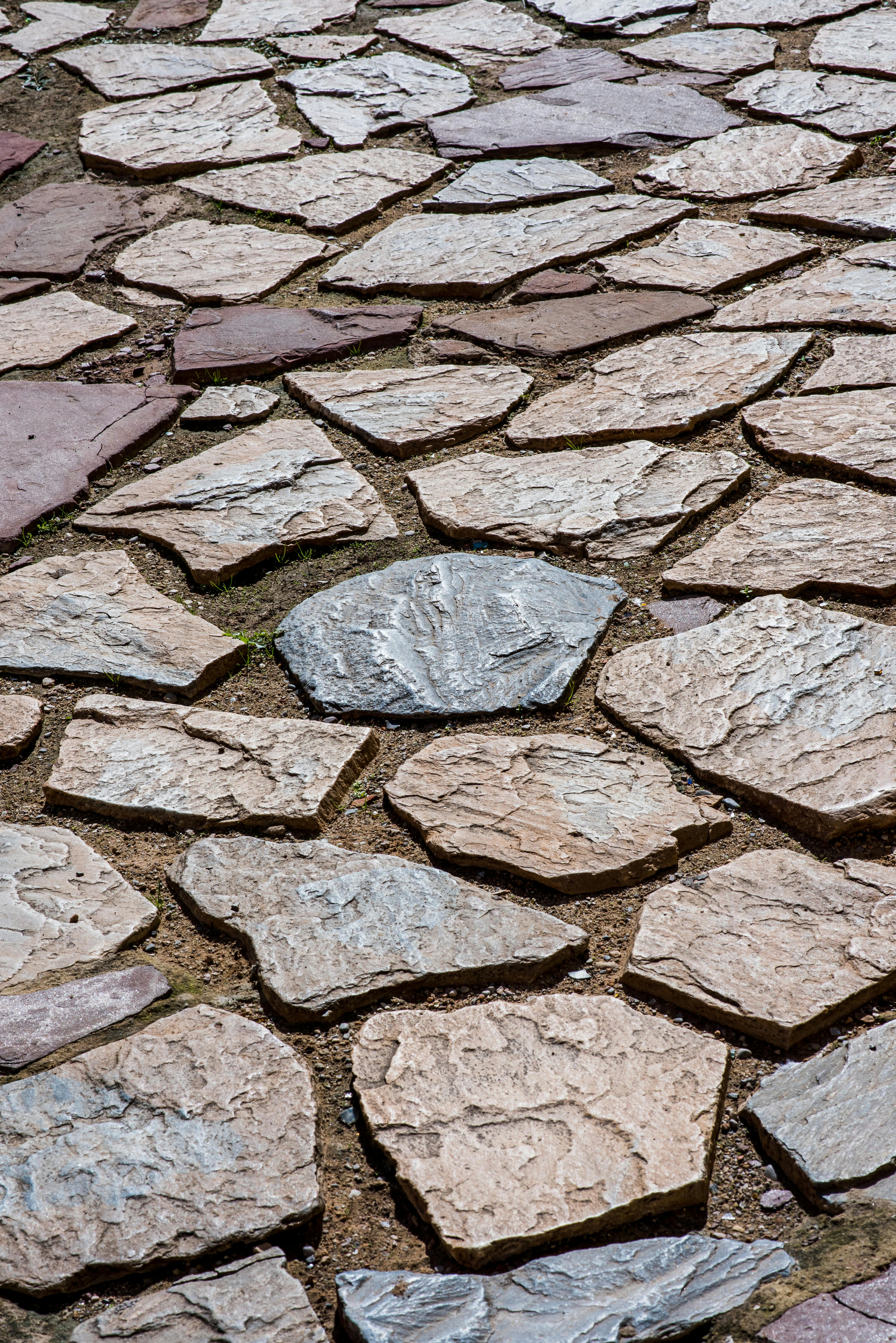 Natural Stone Pathway Texture Close-Up · Free Stock Photo