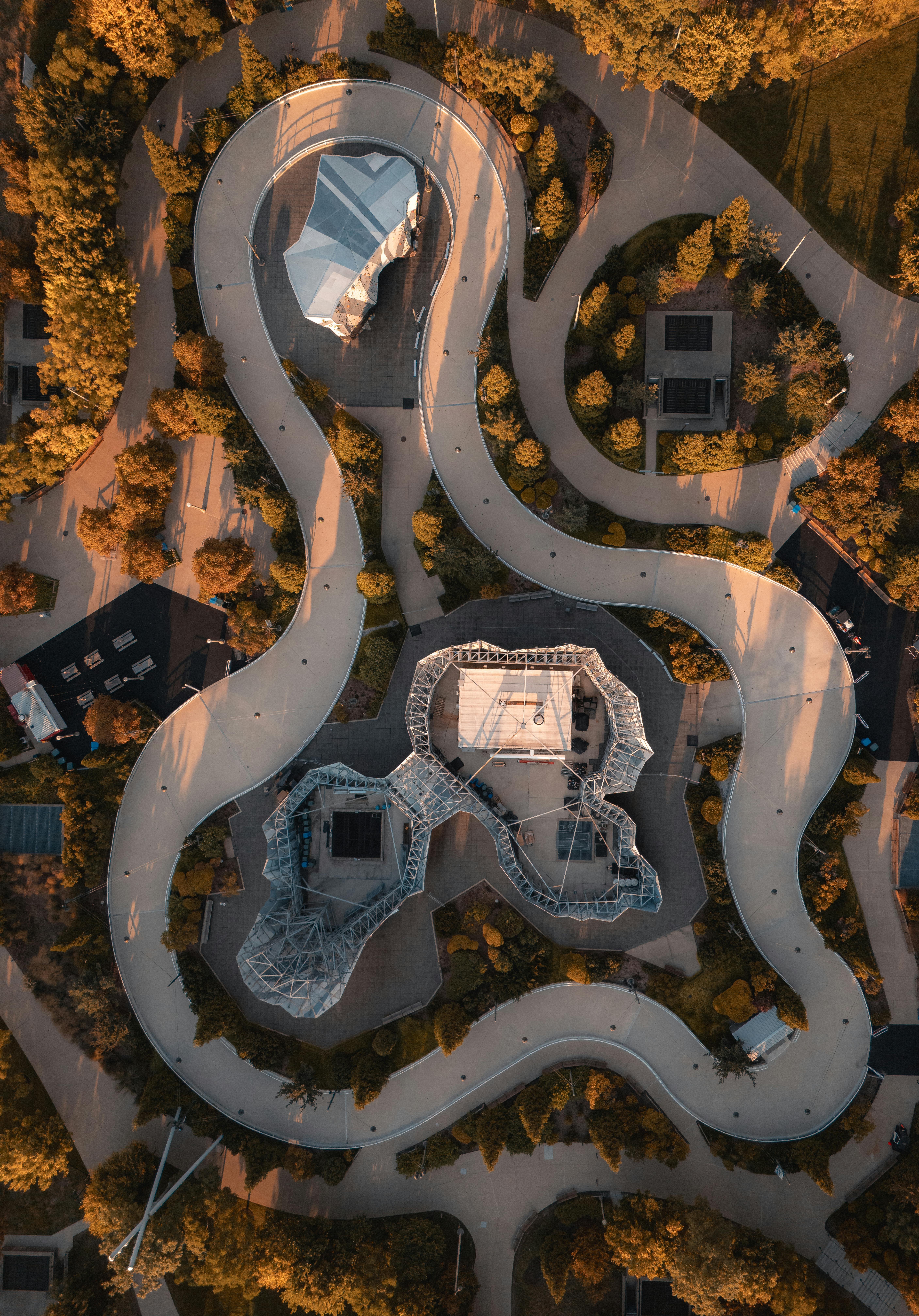 Aerial Photo of Green Park and River · Free Stock Photo