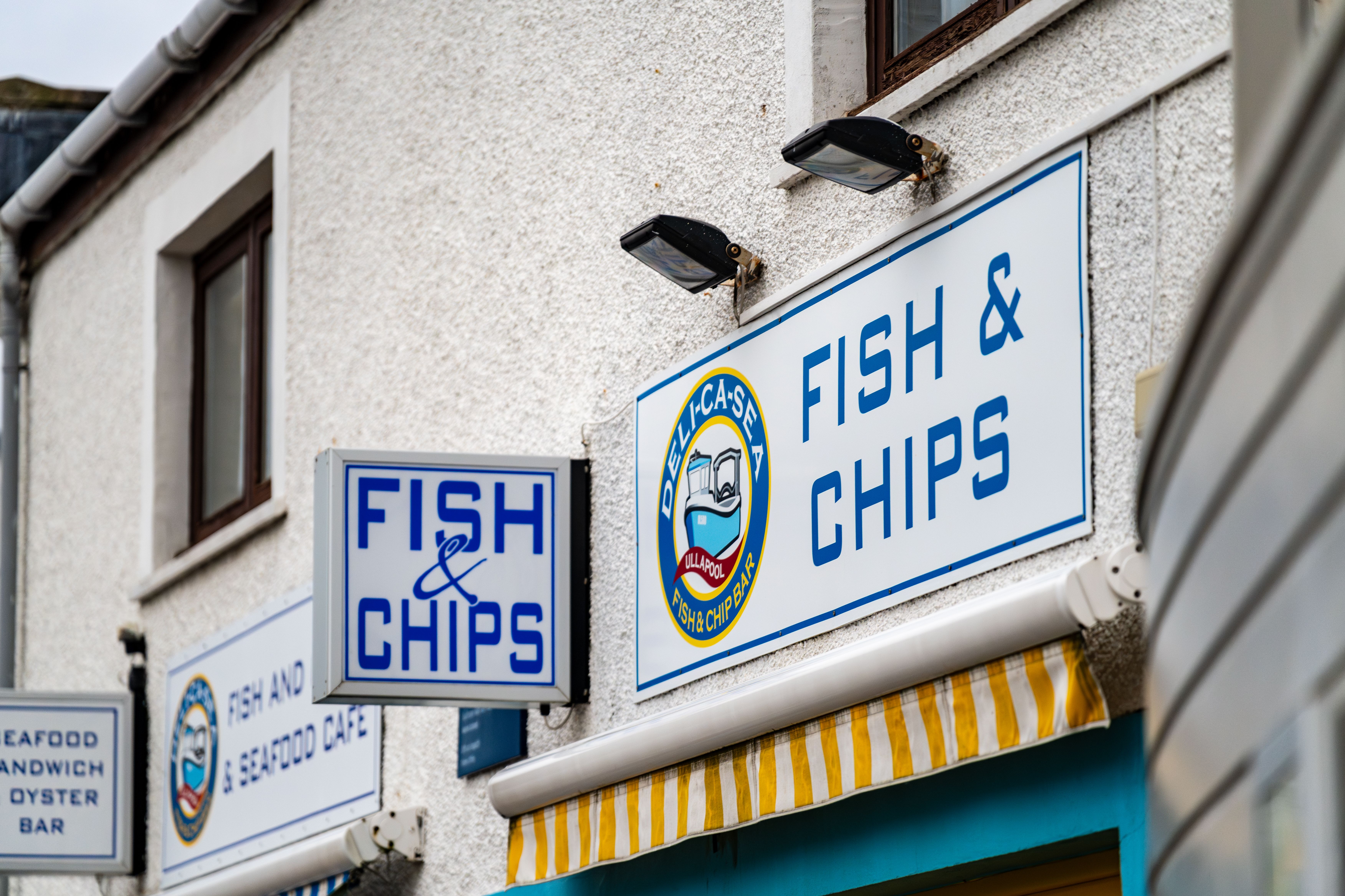 Traditional Fish and Chips Shopfront in Town · Free Stock Photo