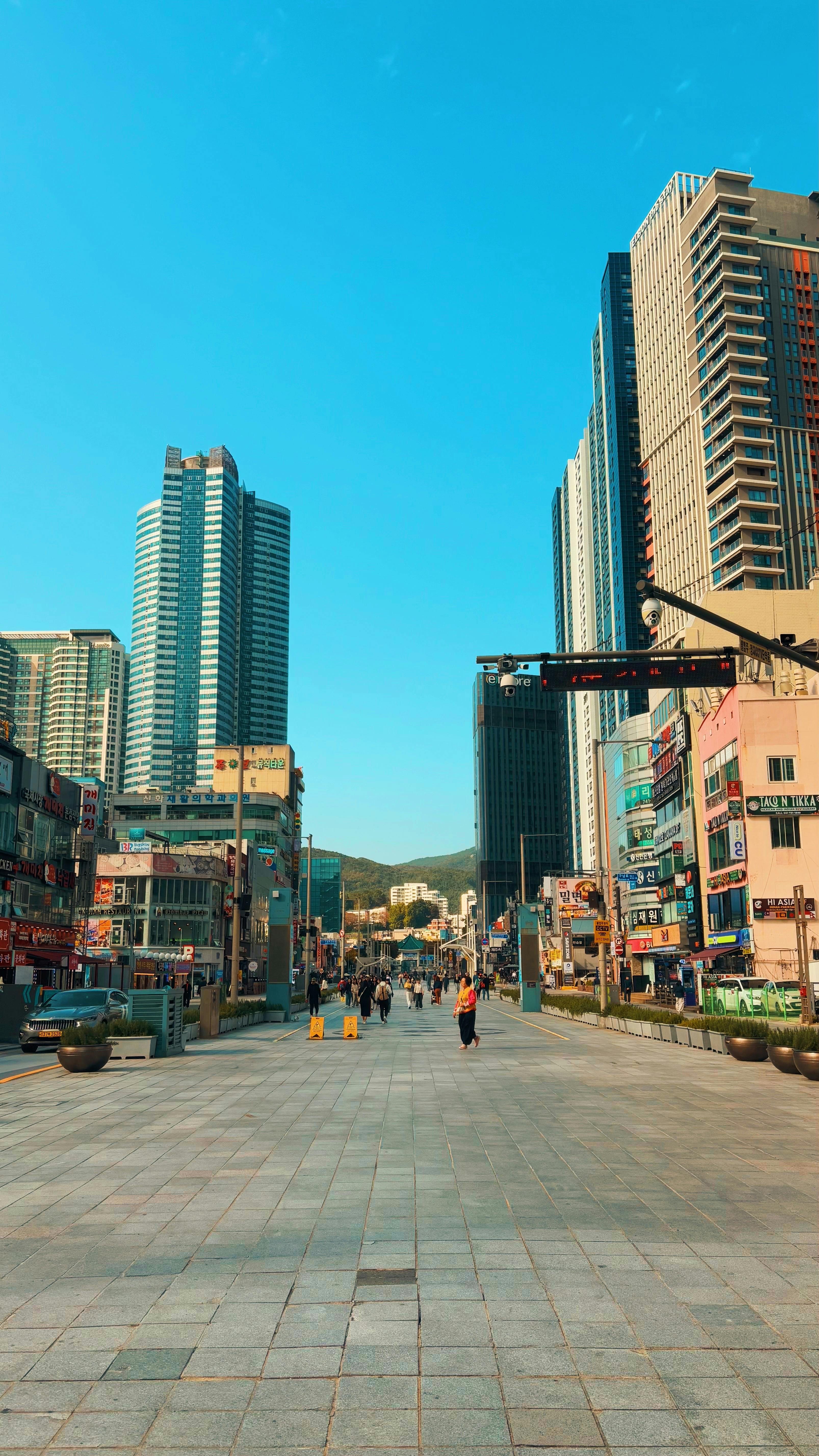 High-rise Buildings and Street in Busan, South Korea · Free Stock Photo