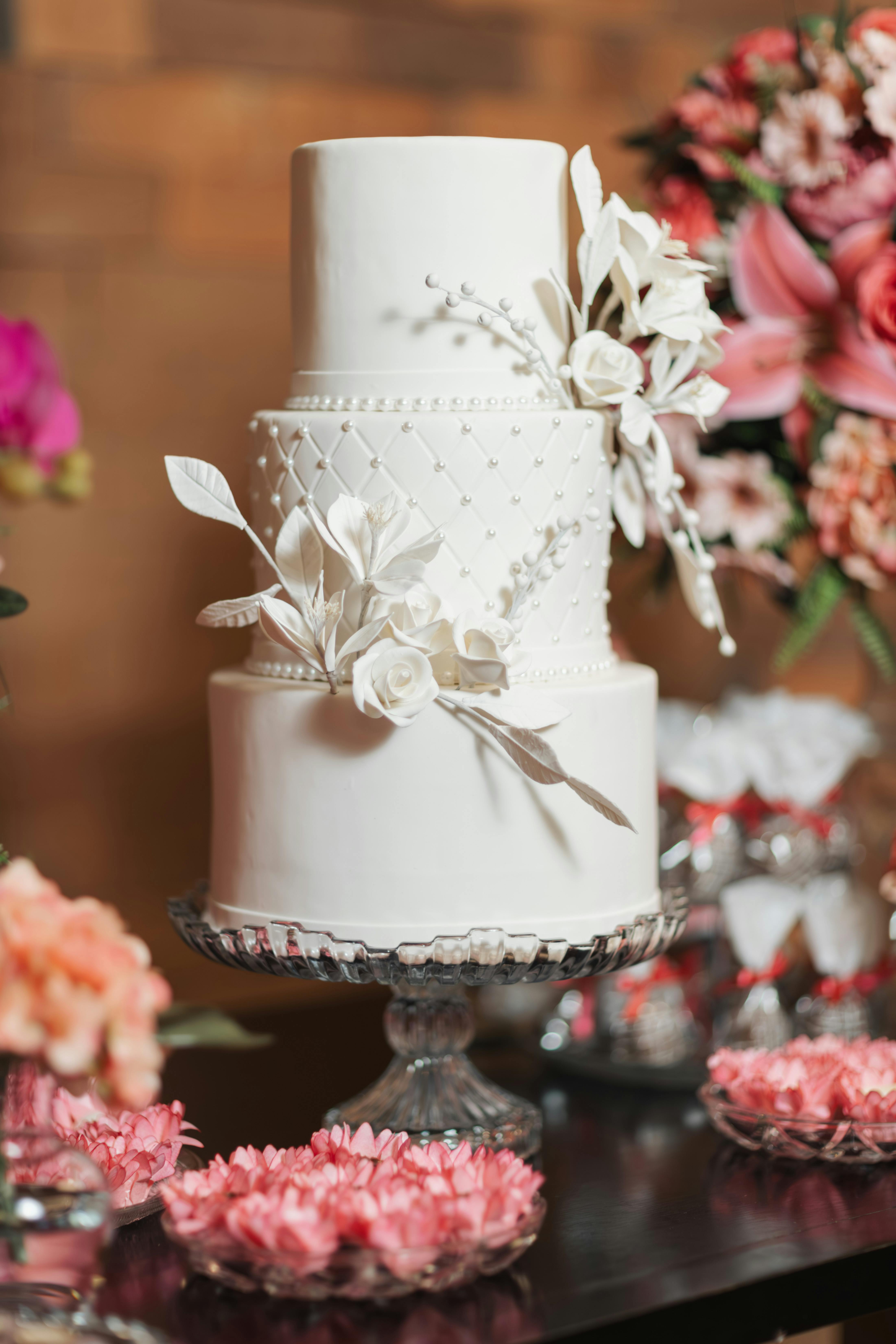 Three-layered Cake on the Table · Free Stock Photo