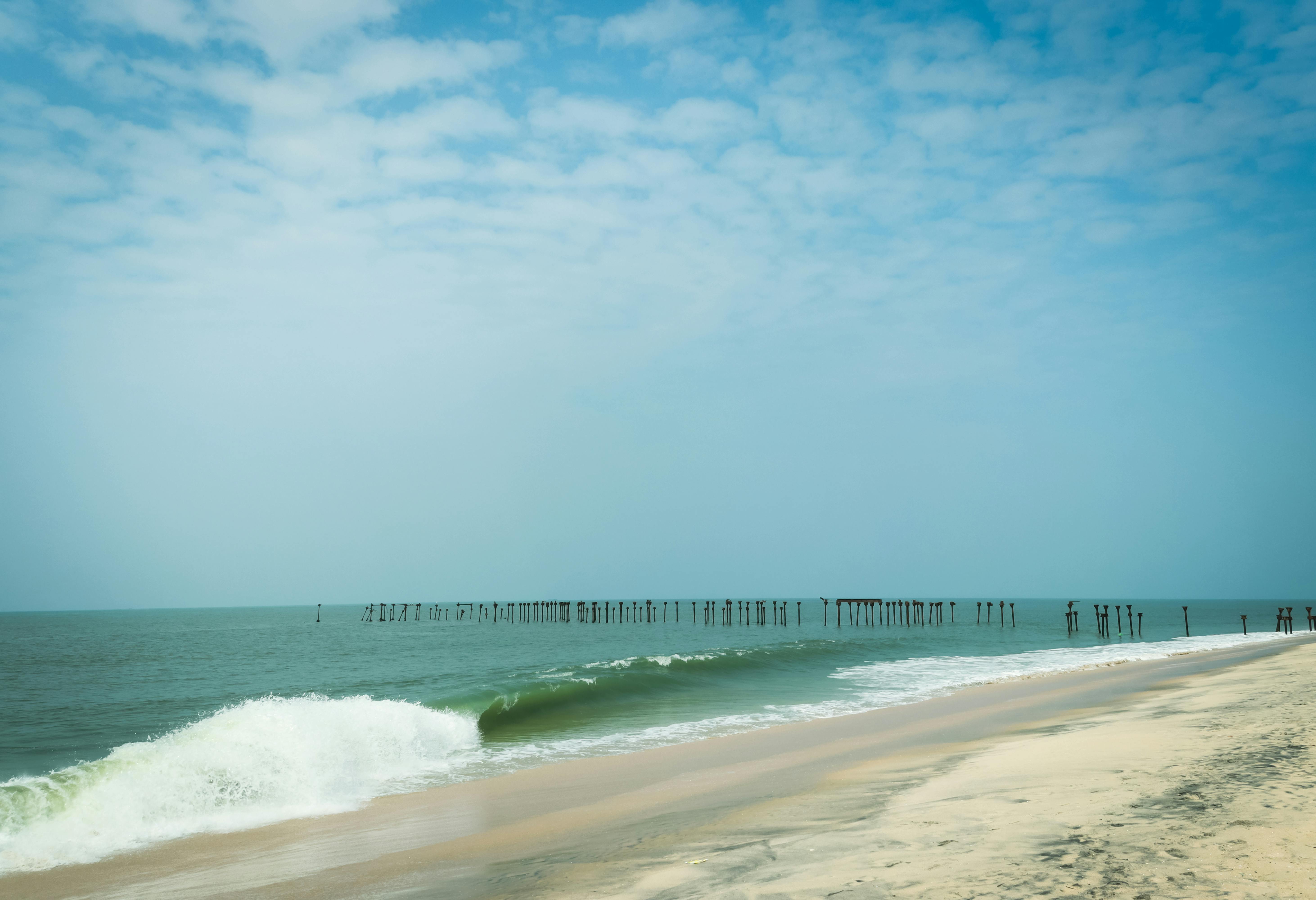 Serene Beach in Alappuzha, Kerala at Daytime · Free Stock Photo