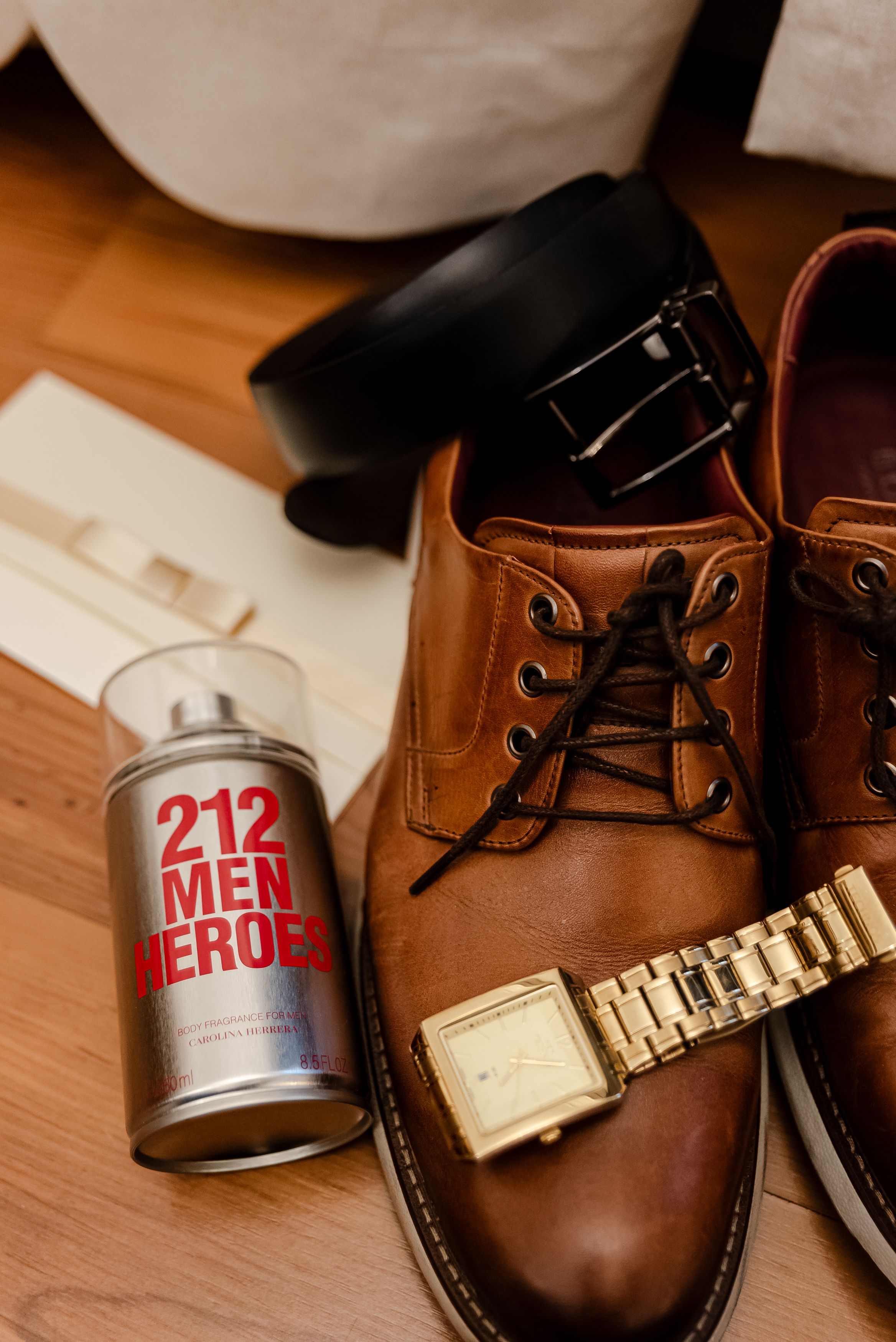 Men's Accessories Set with Shoes and Cologne · Free Stock Photo