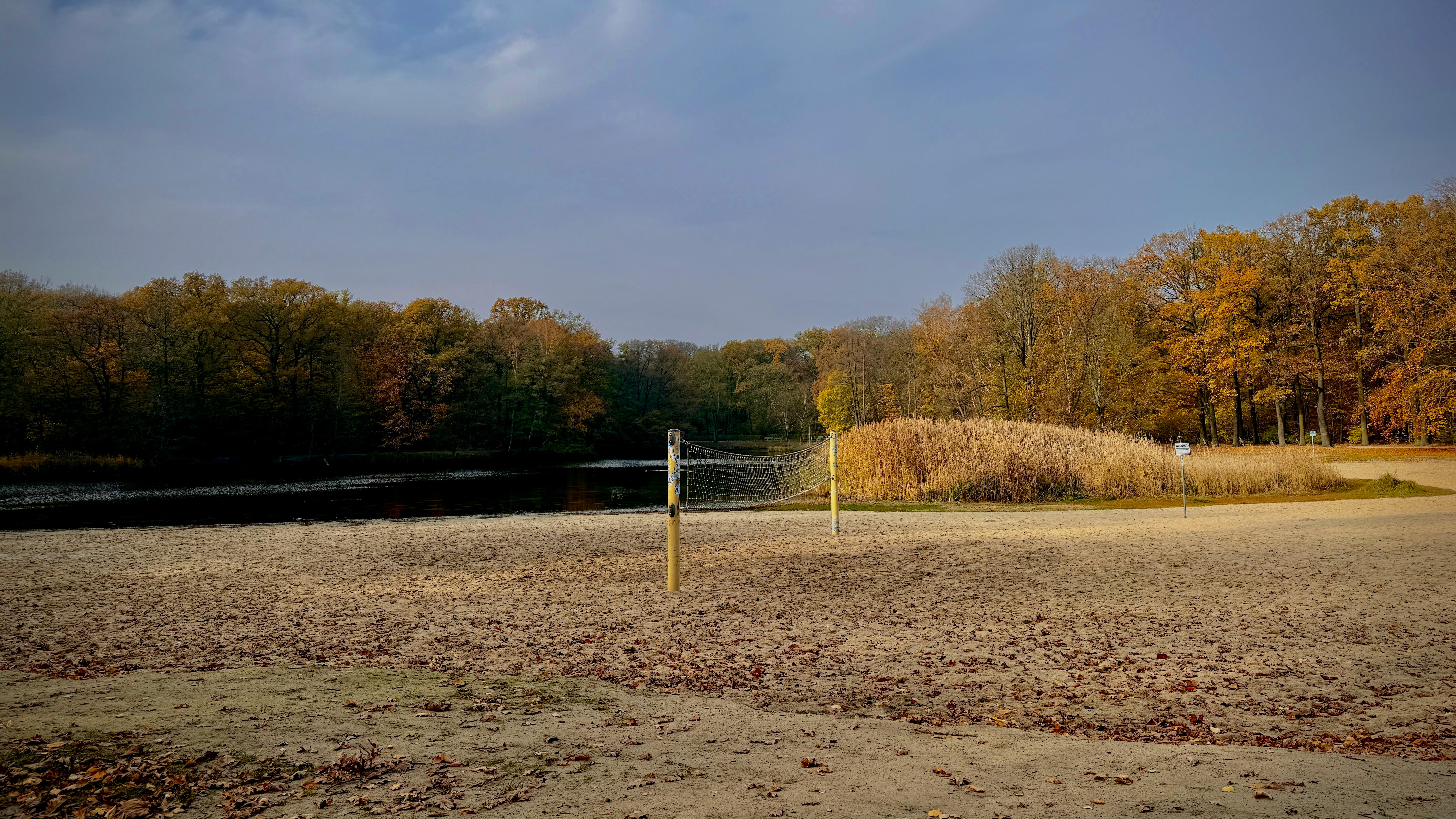 Autumn Beach Volleyball Court in Berlin · Free Stock Photo