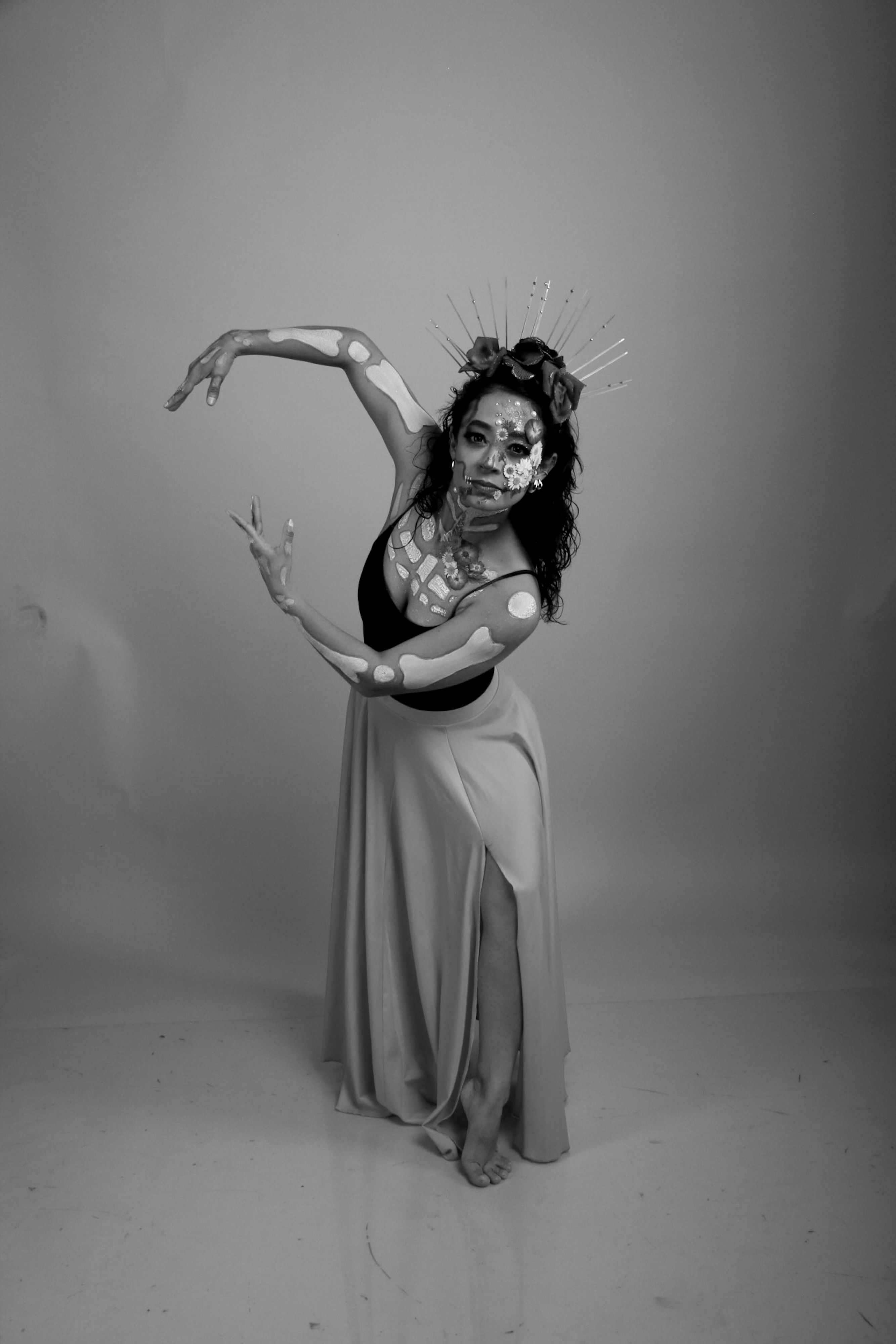 Artistic Black and White Portrait of a Dancer · Free Stock Photo