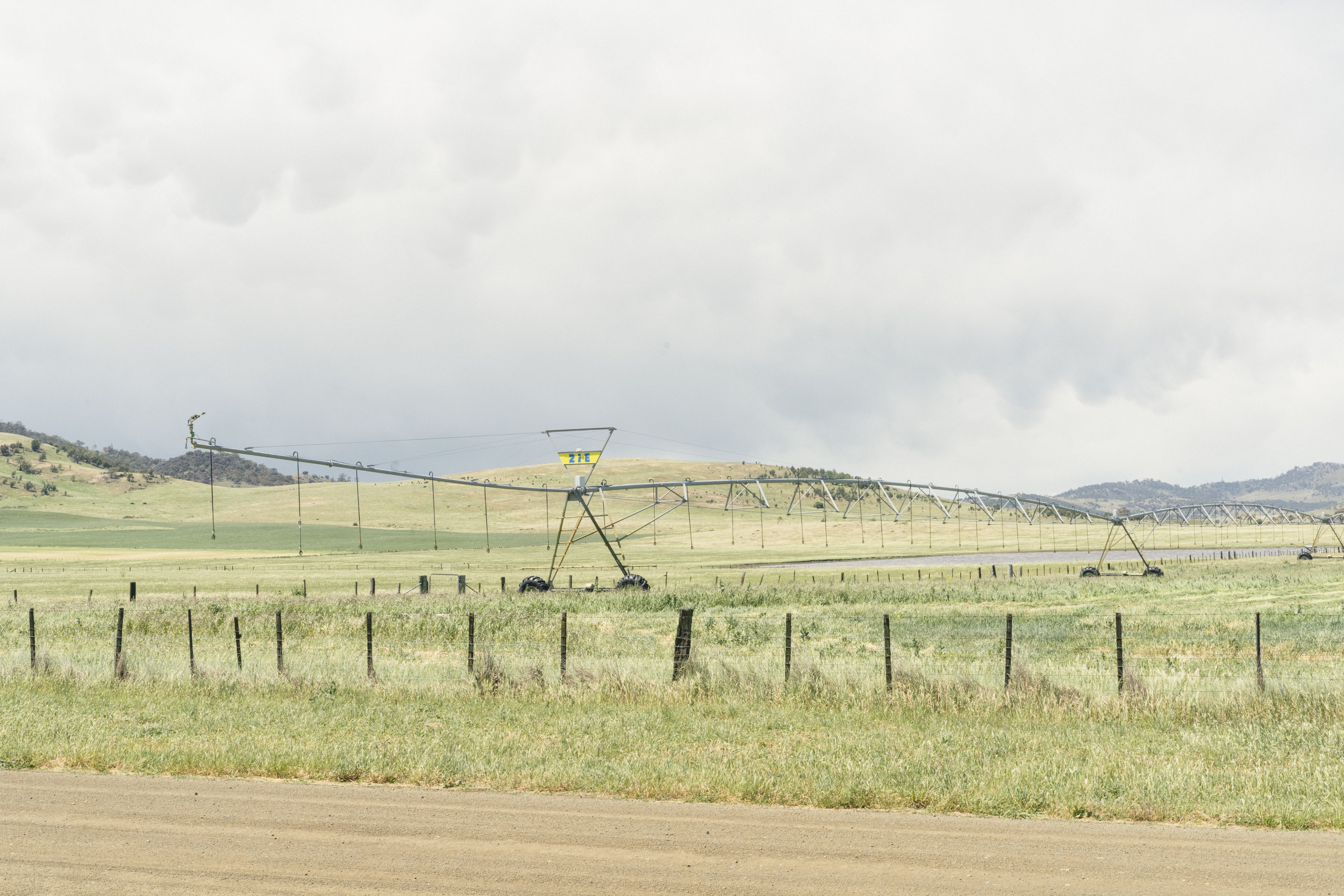 Agricultural Irrigation System in Green Field Landscape · Free Stock Photo
