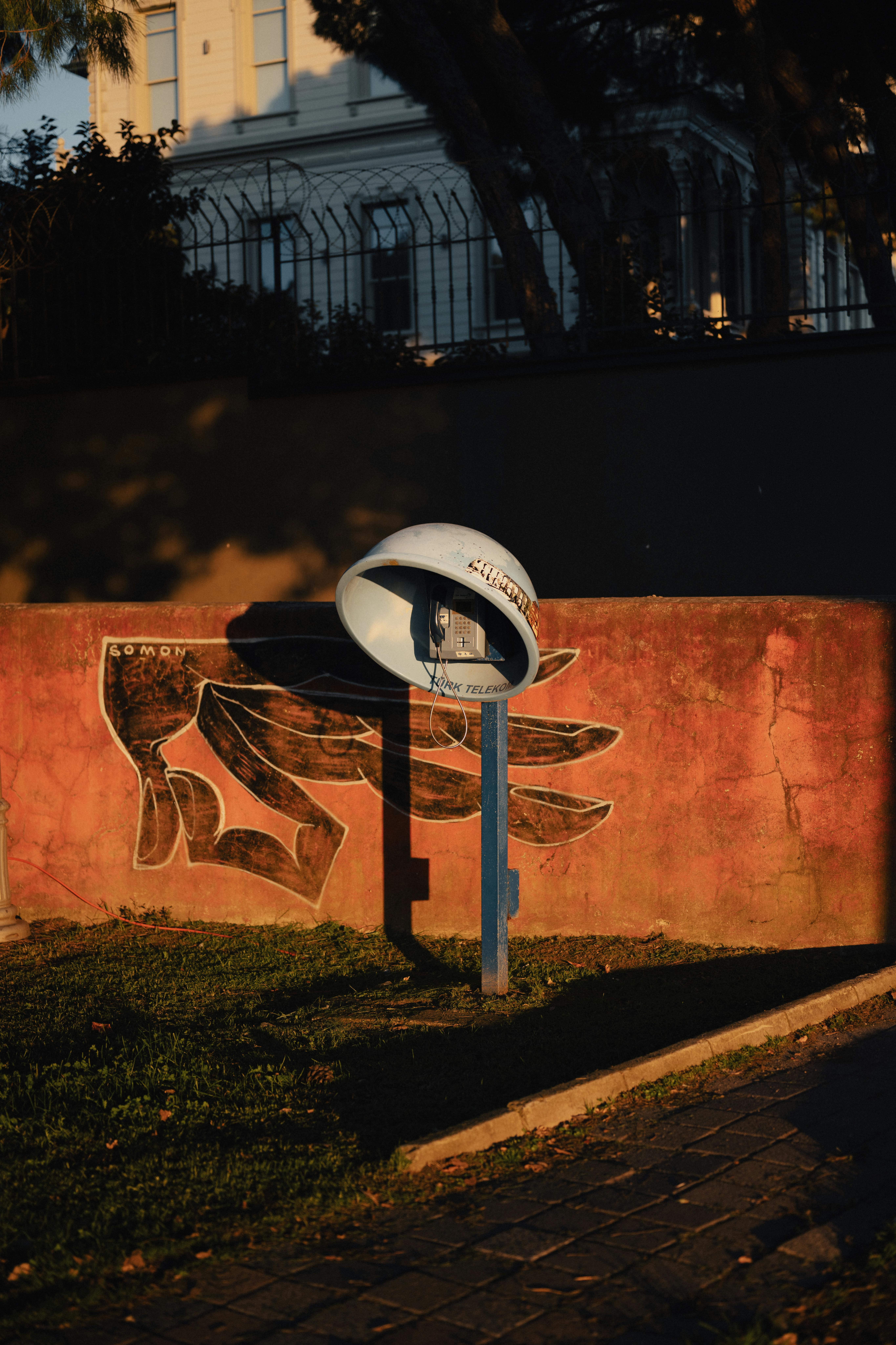 Vintage Telephone Booth in Istanbul City Park · Free Stock Photo