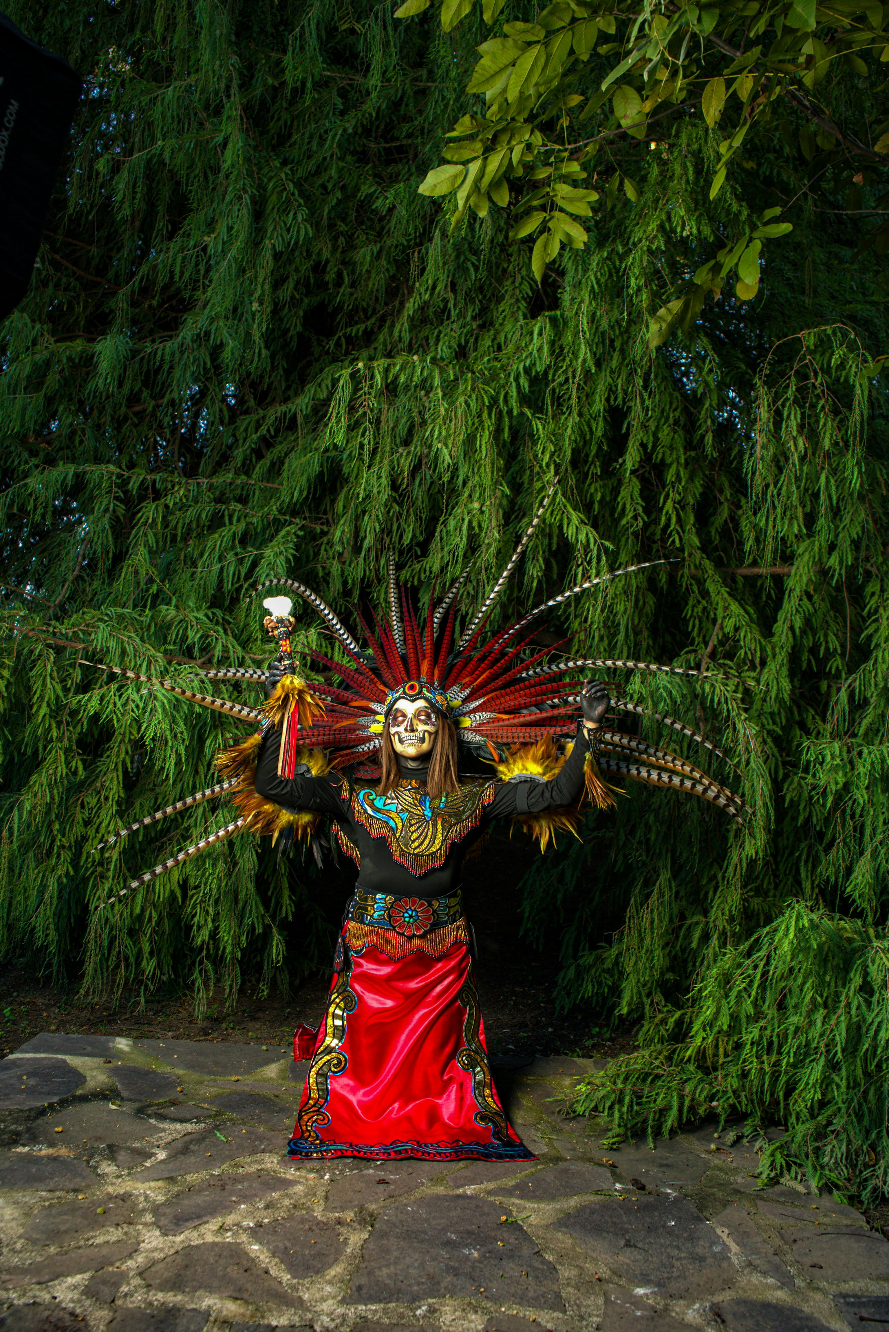 Colorful Traditional Costume Performance in Nature · Free Stock Photo
