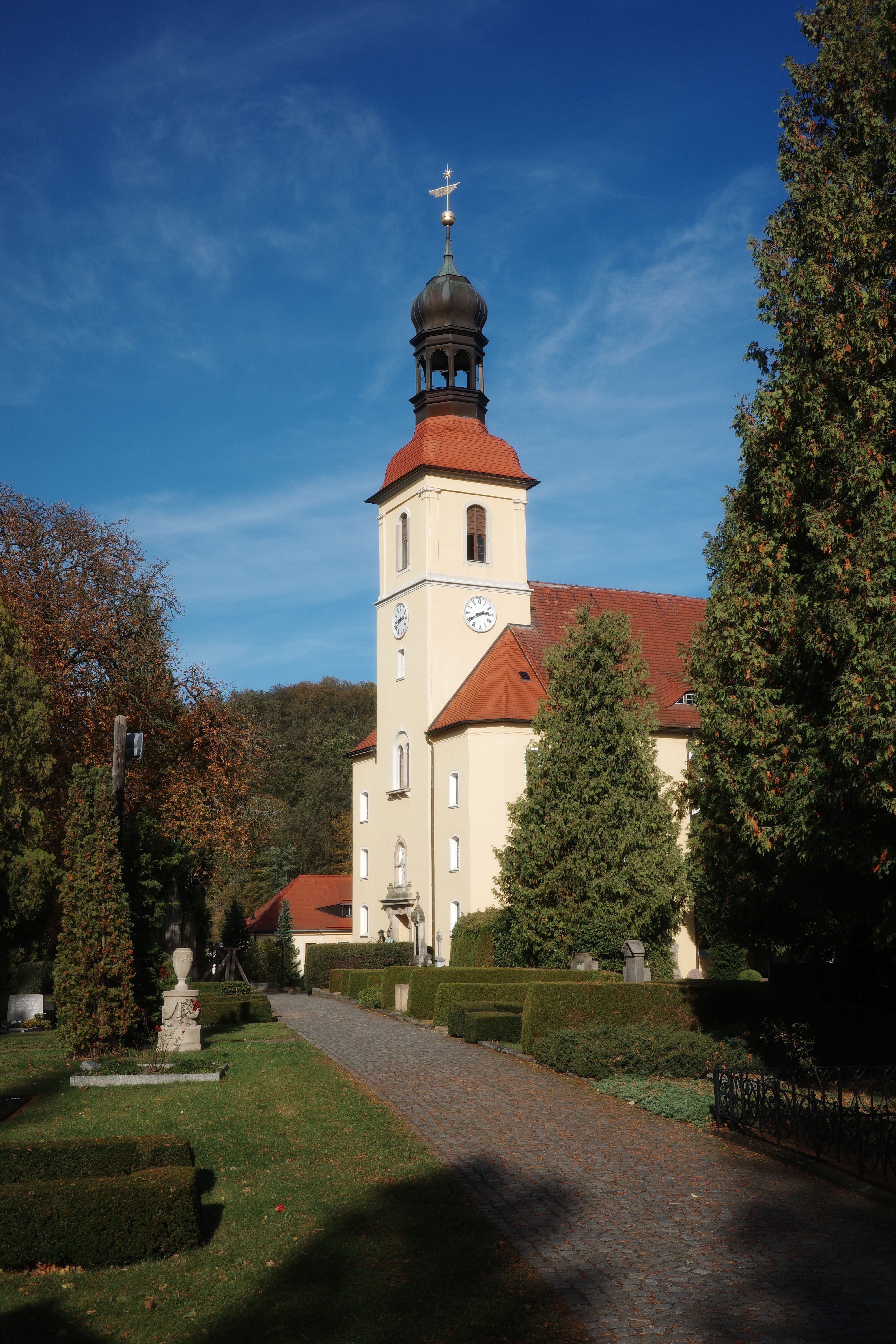 Historic Church in Peaceful Garden Setting · Free Stock Photo