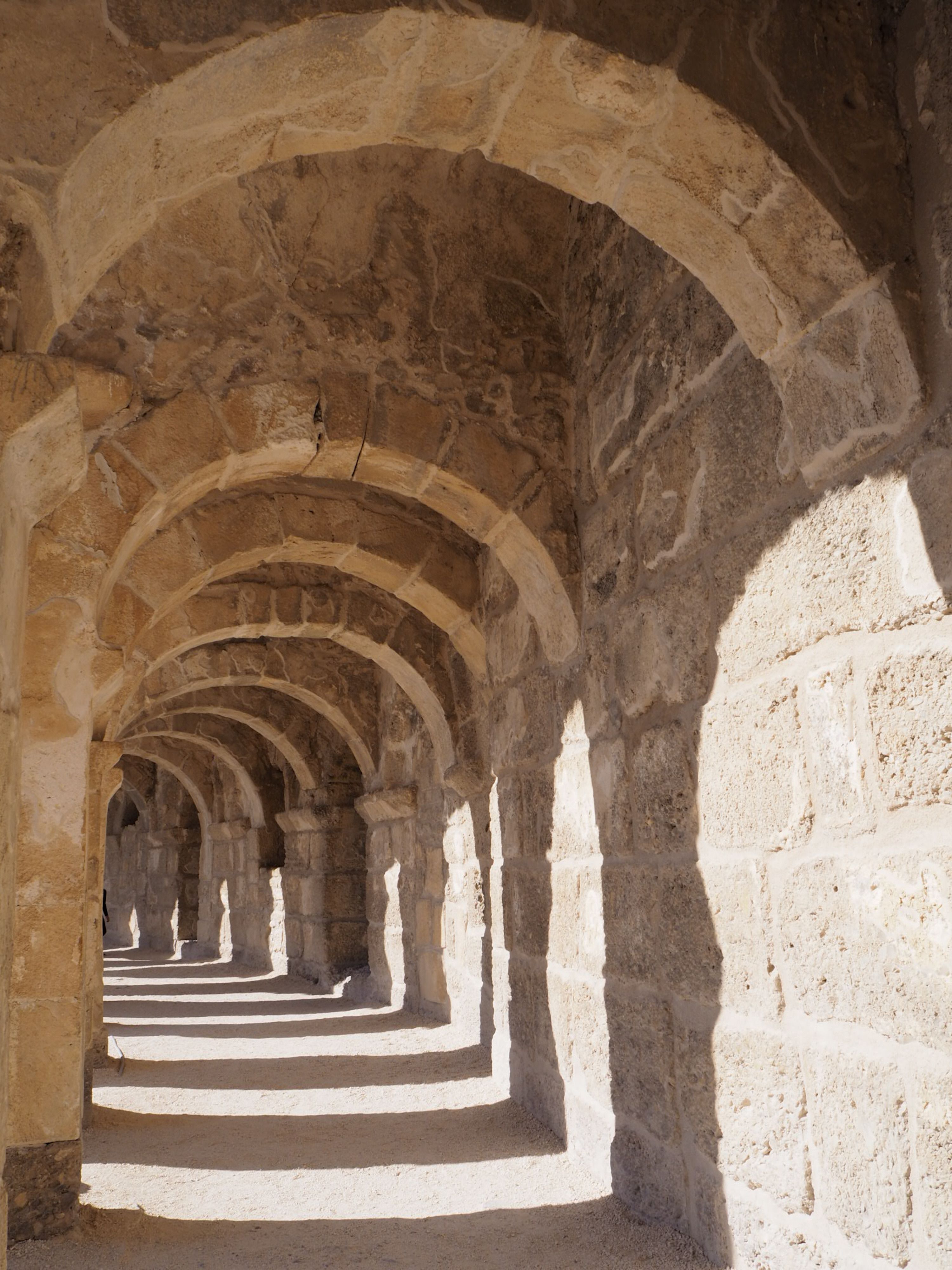 Grayscale Photo of Multi Arch Pathway · Free Stock Photo