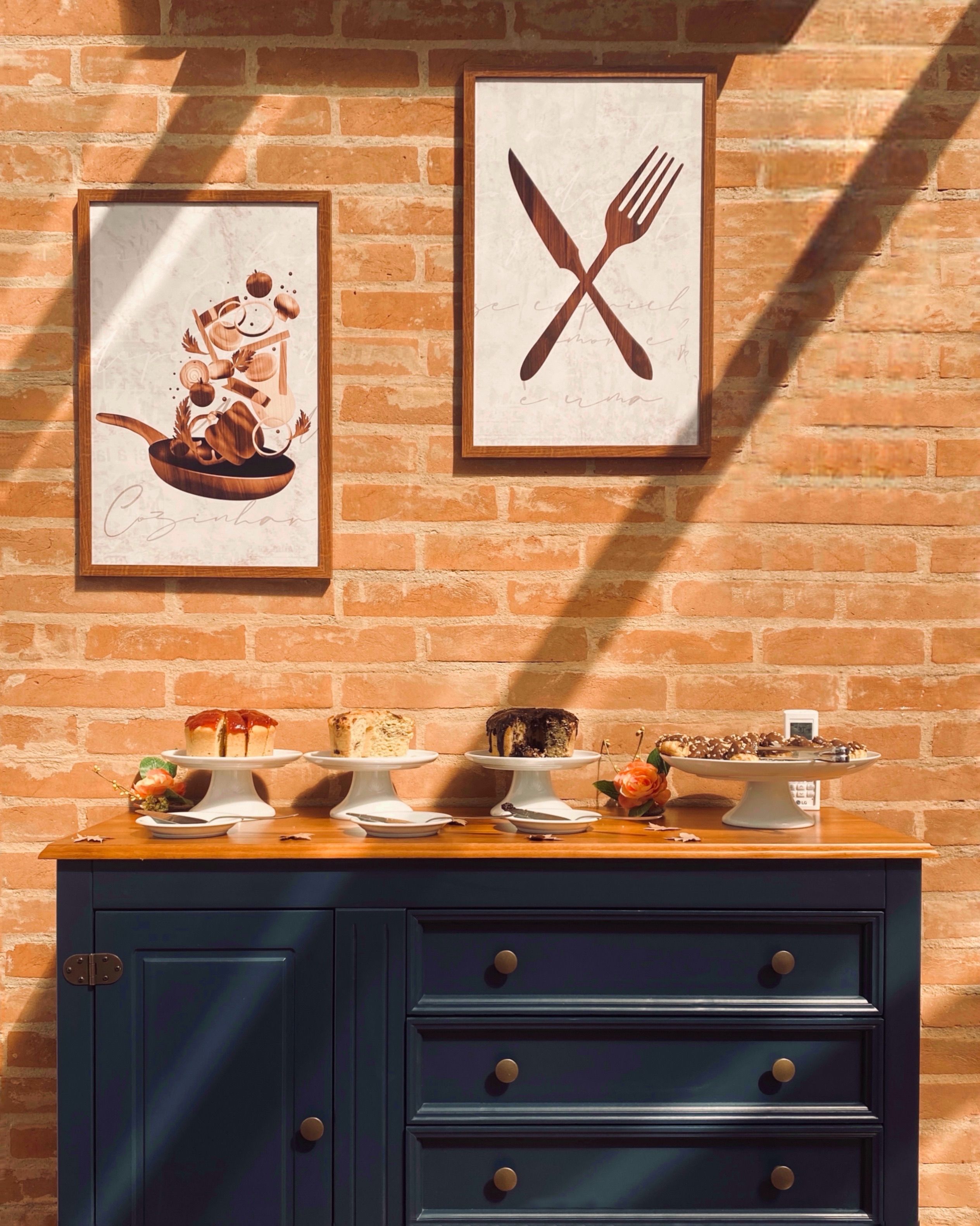 Artistic Kitchen Decor with Modern Pastry Display · Free Stock Photo