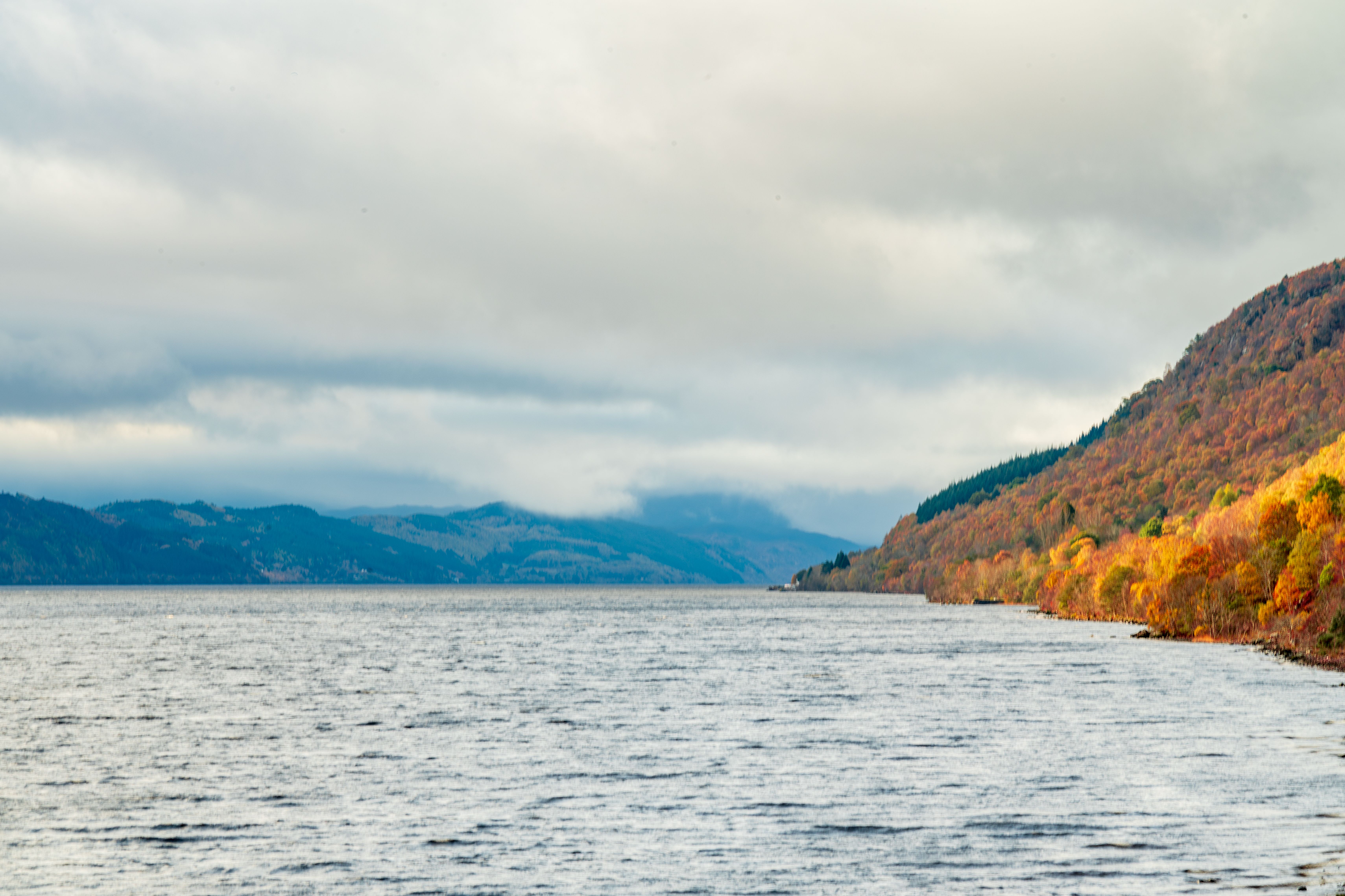 Autumn Landscape at Loch Ness with Dramatic Skies · Free Stock Photo