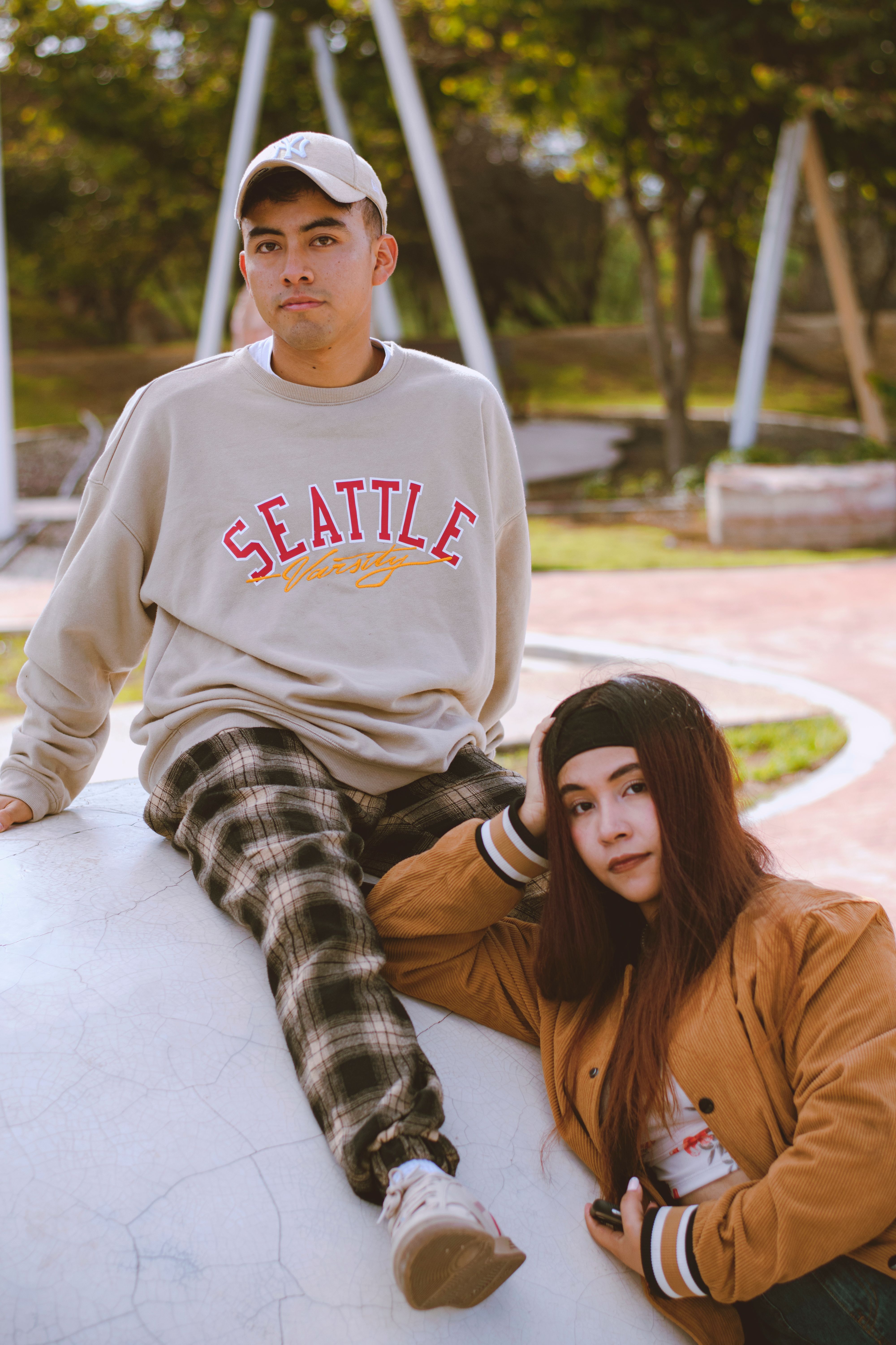 Casual Outdoor Portrait of Two Young Adults · Free Stock Photo