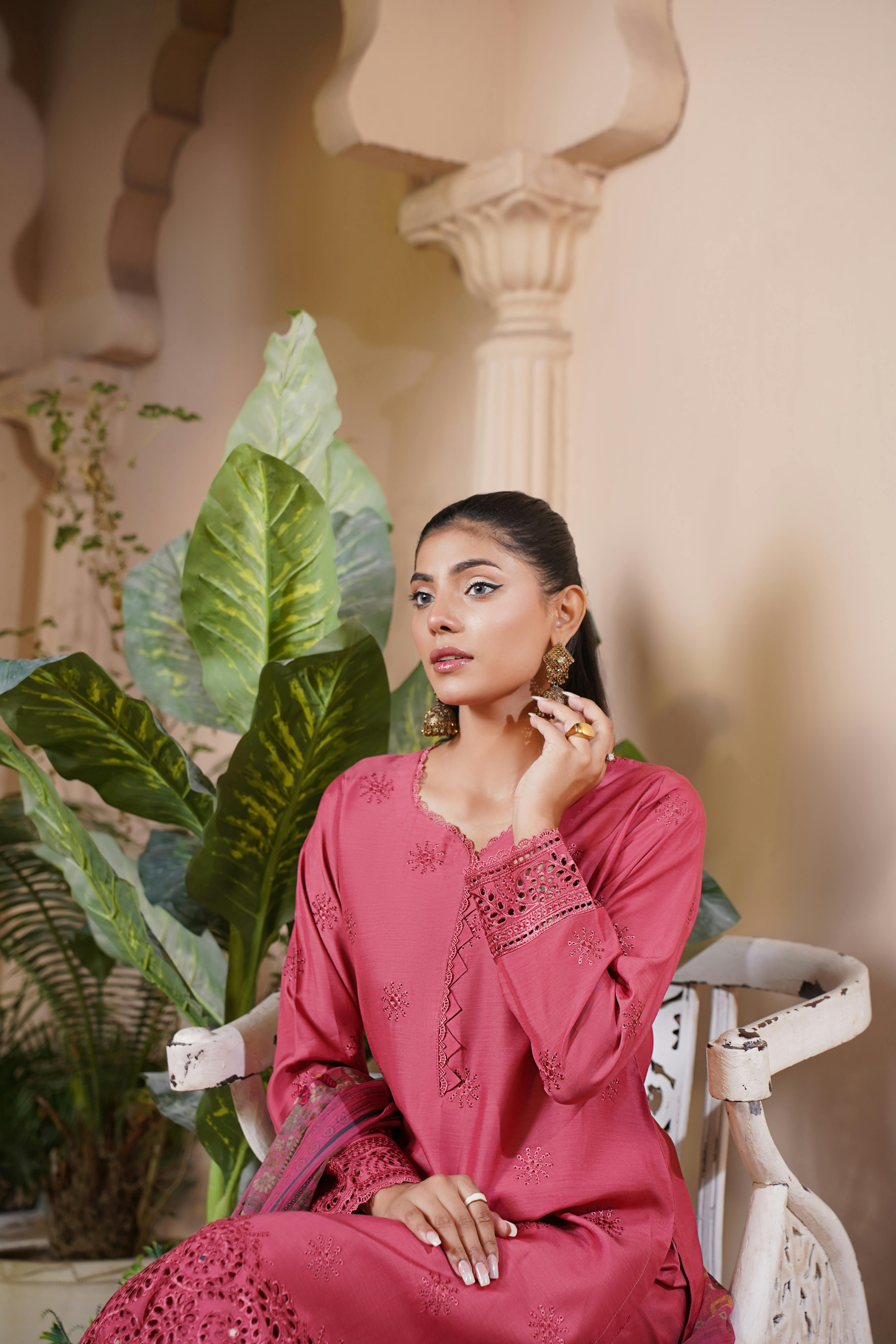 Elegant Portrait of Woman in Pakistani Attire · Free Stock Photo