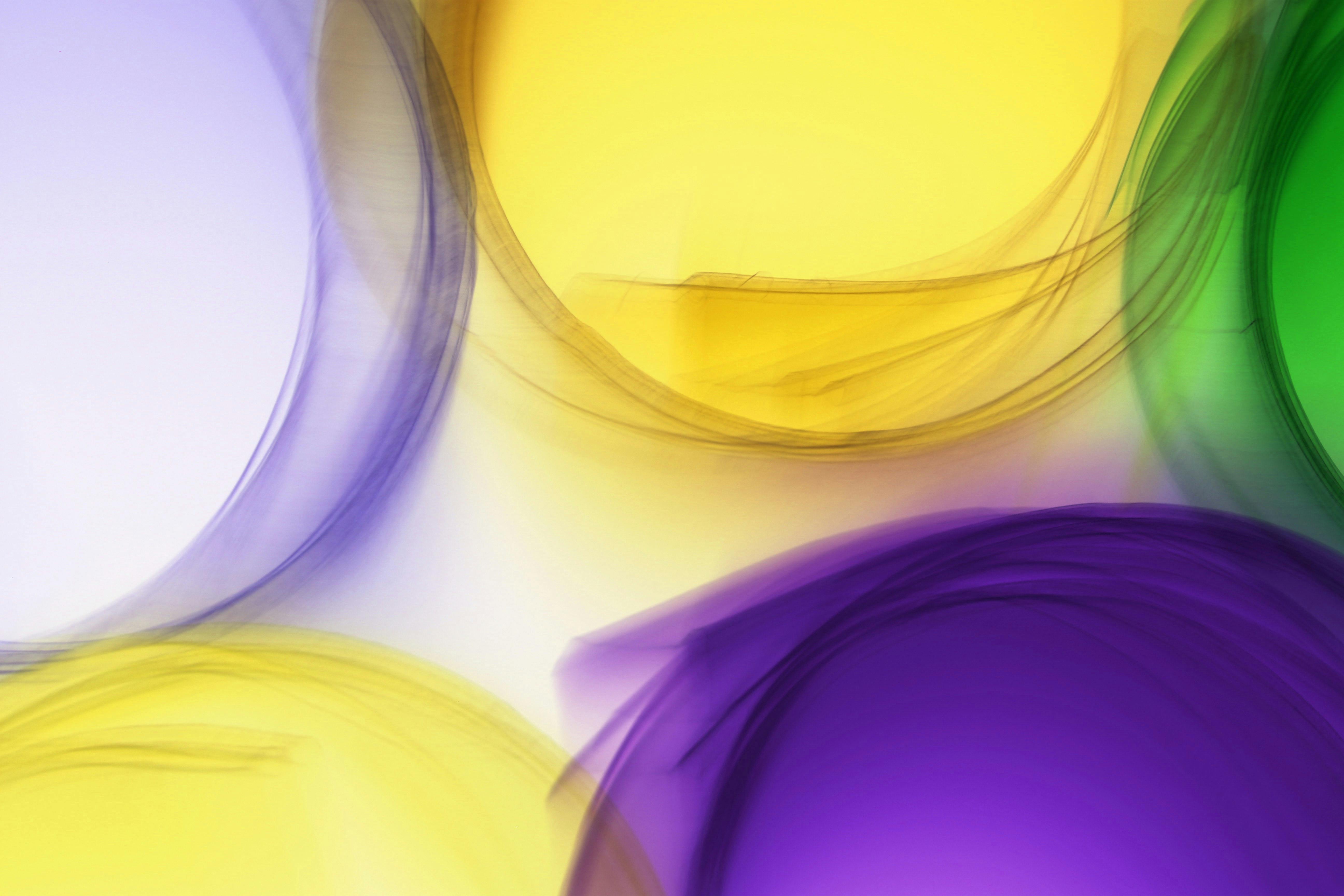 Colorful Abstract Light Circles on Canvas · Free Stock Photo