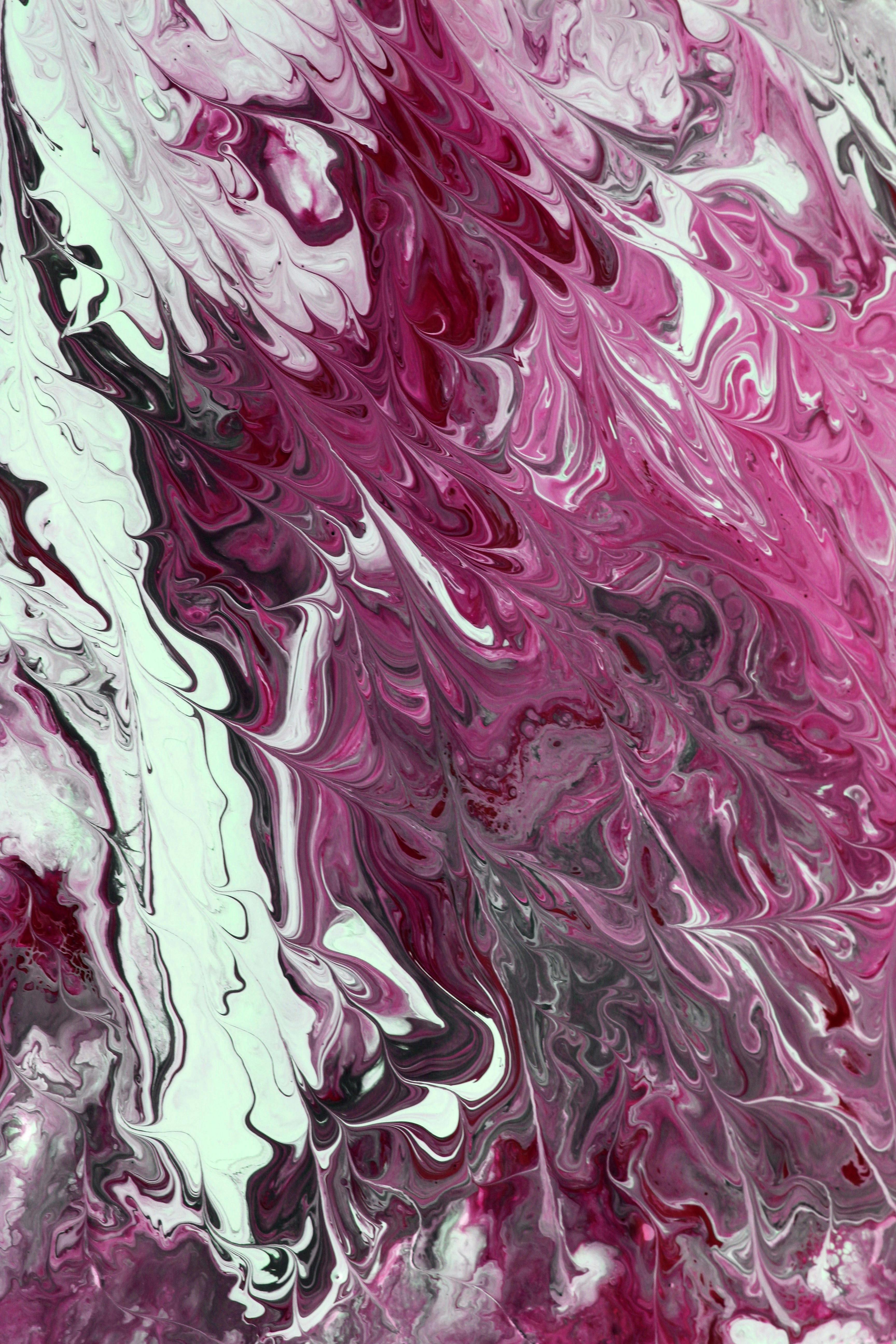 Vibrant Abstract Acrylic Paint Swirls · Free Stock Photo