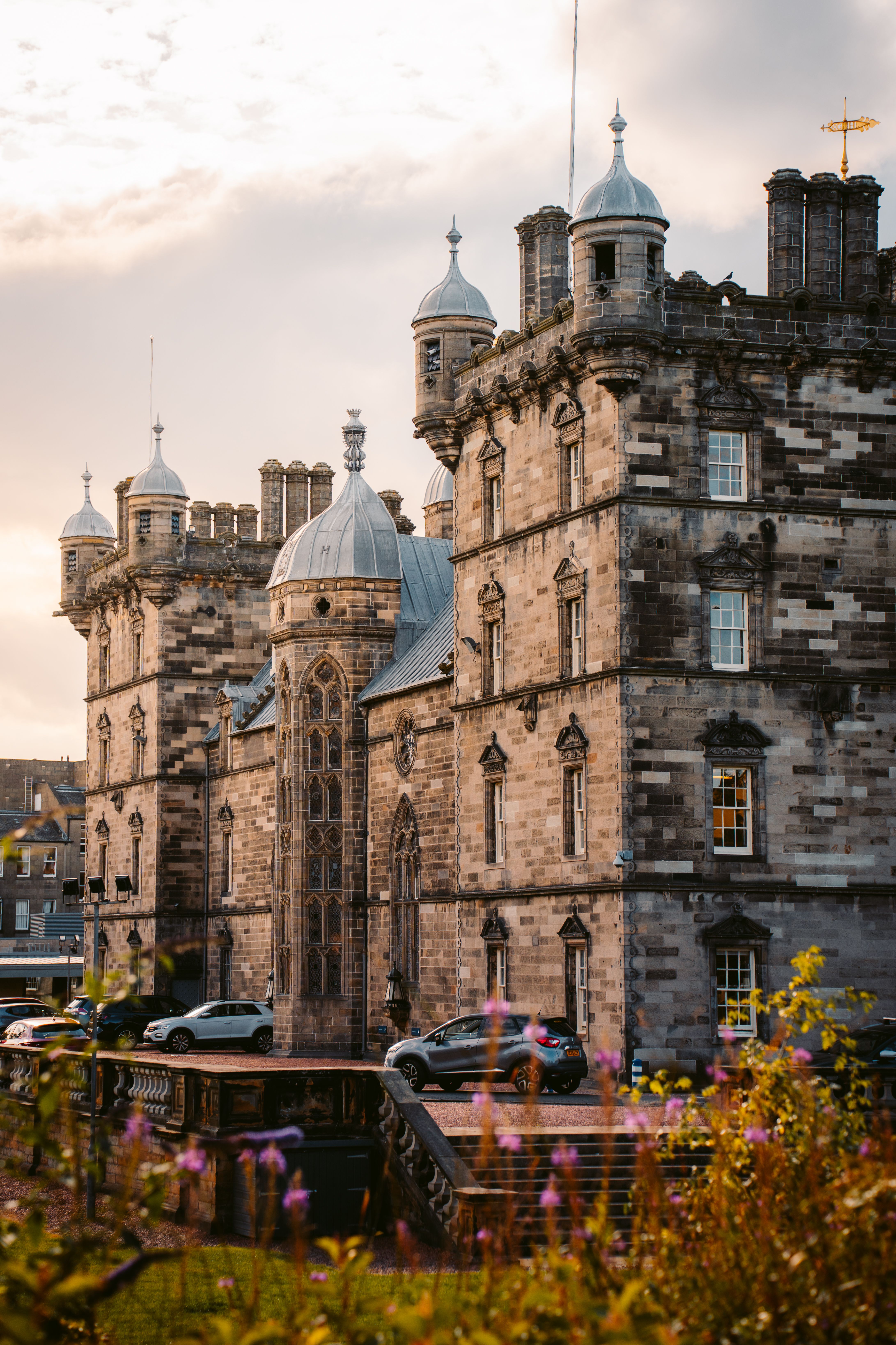Historic Castle with Turrets in Golden Light · Free Stock Photo