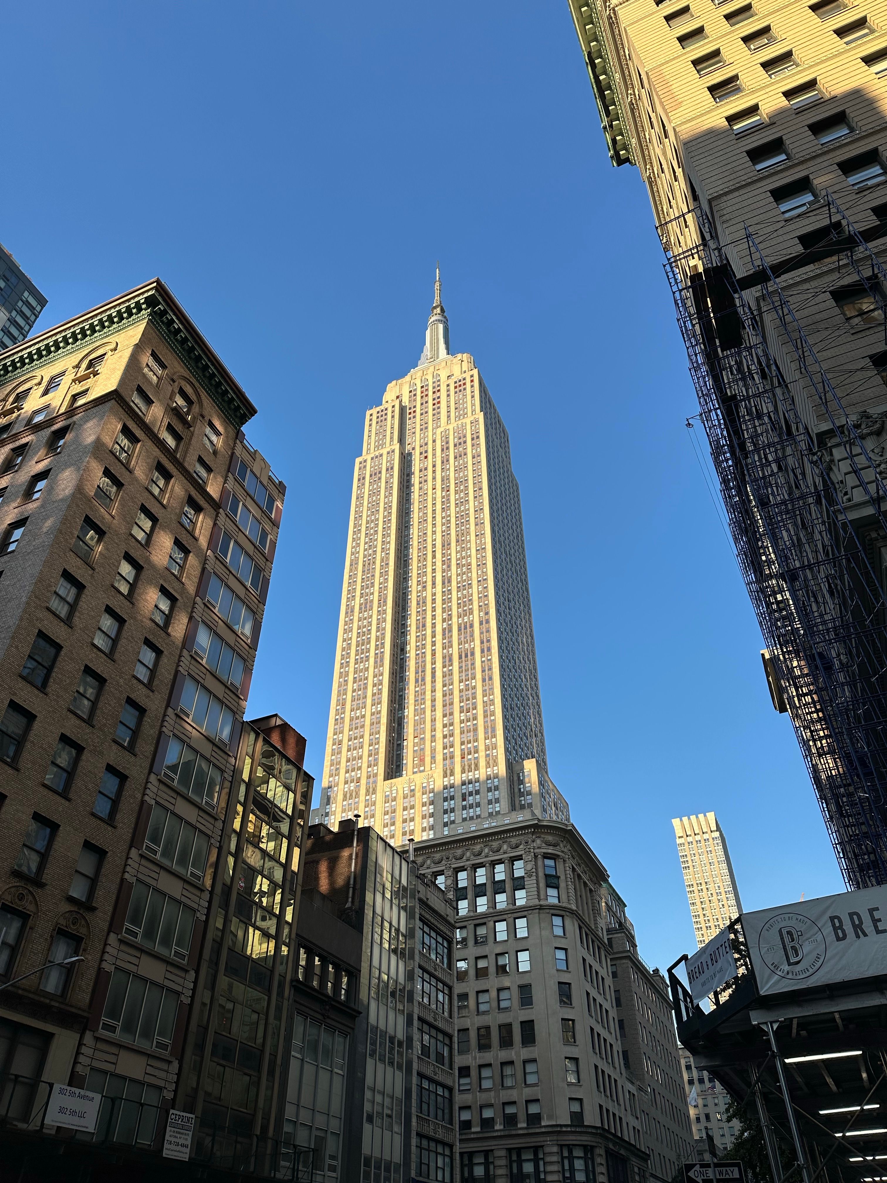 Iconic Empire State Building under Clear Blue Sky · Free Stock Photo