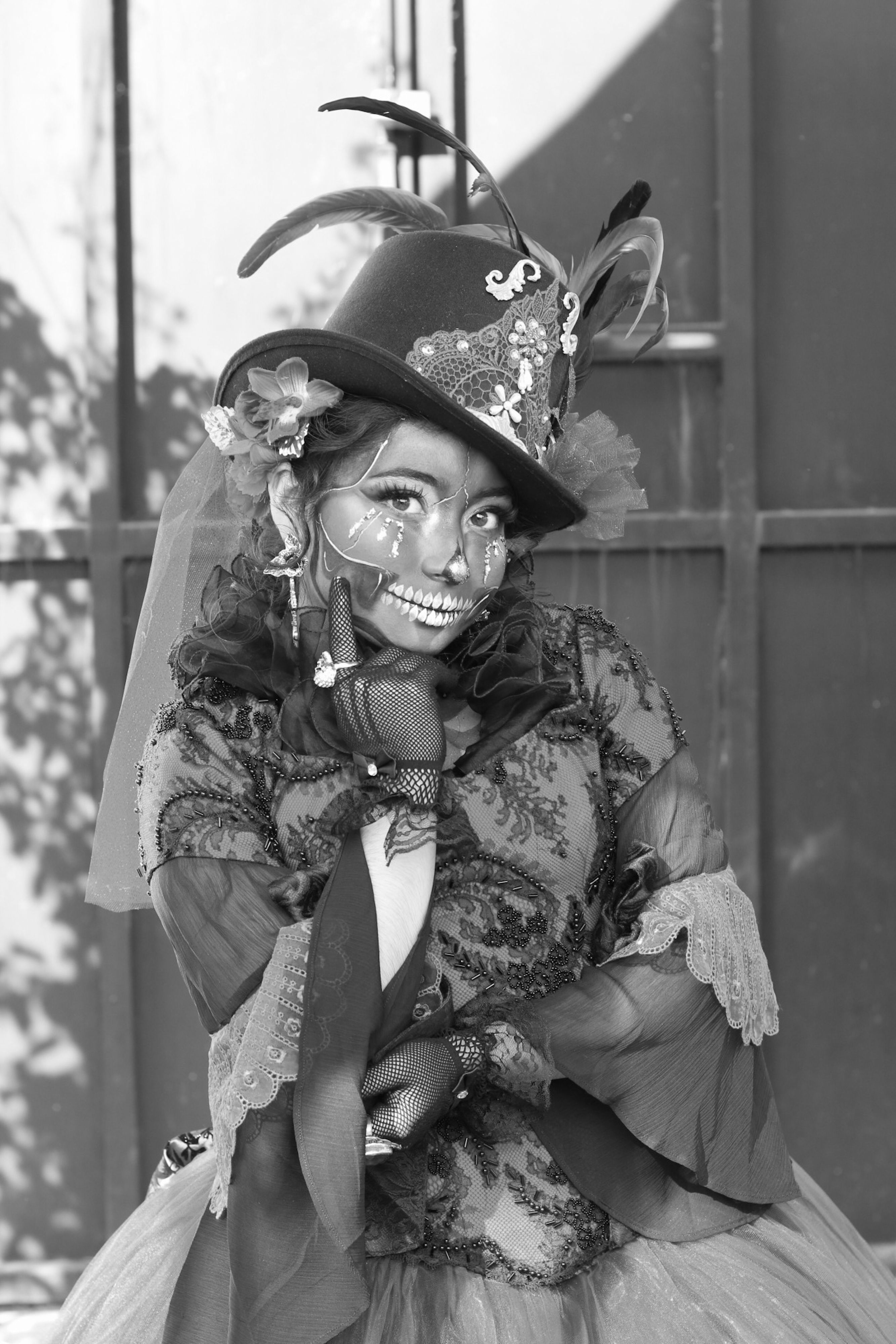 Festive Costume with Traditional Makeup and Hat · Free Stock Photo