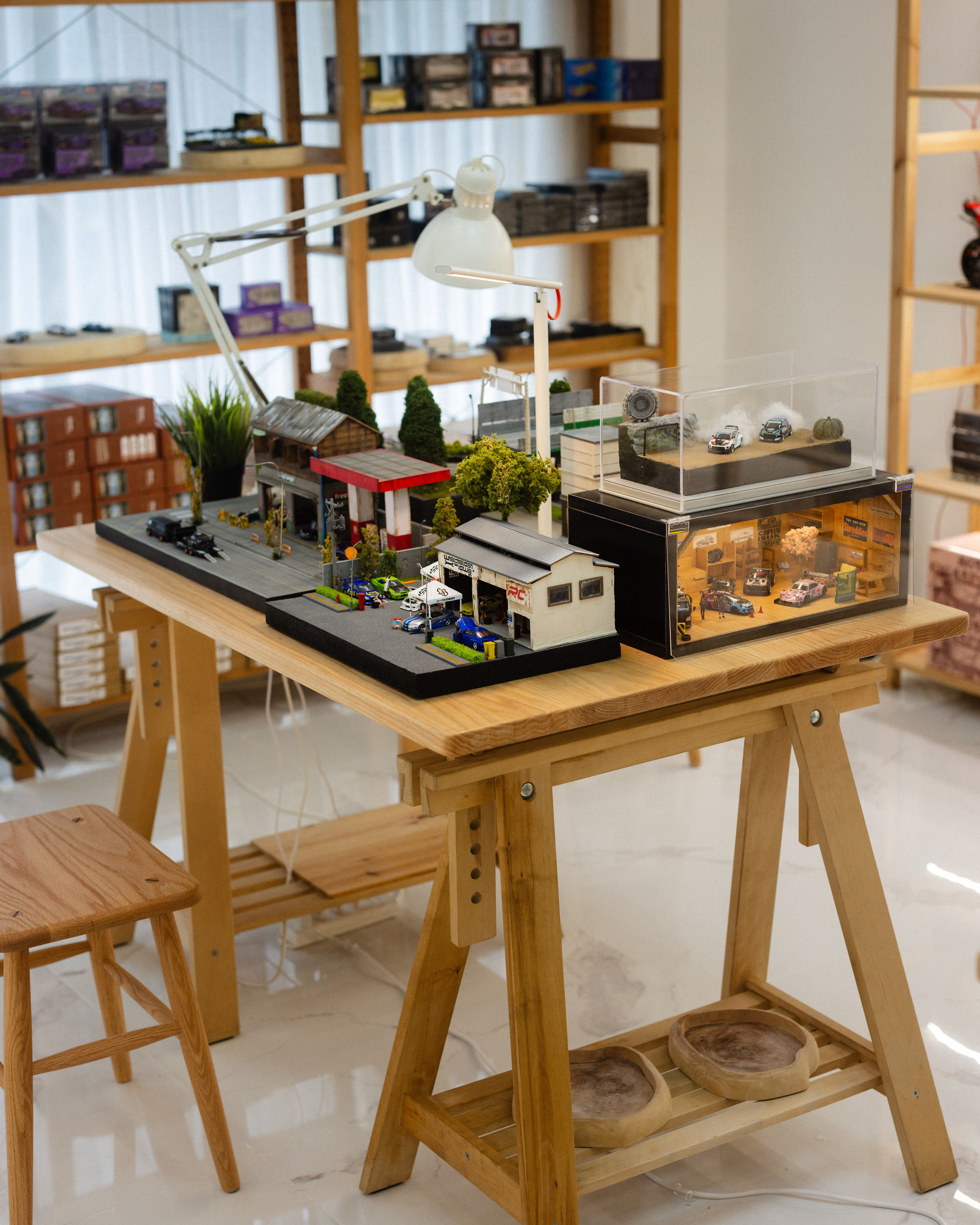 Miniature Model Car Display in Cambodian Store · Free Stock Photo