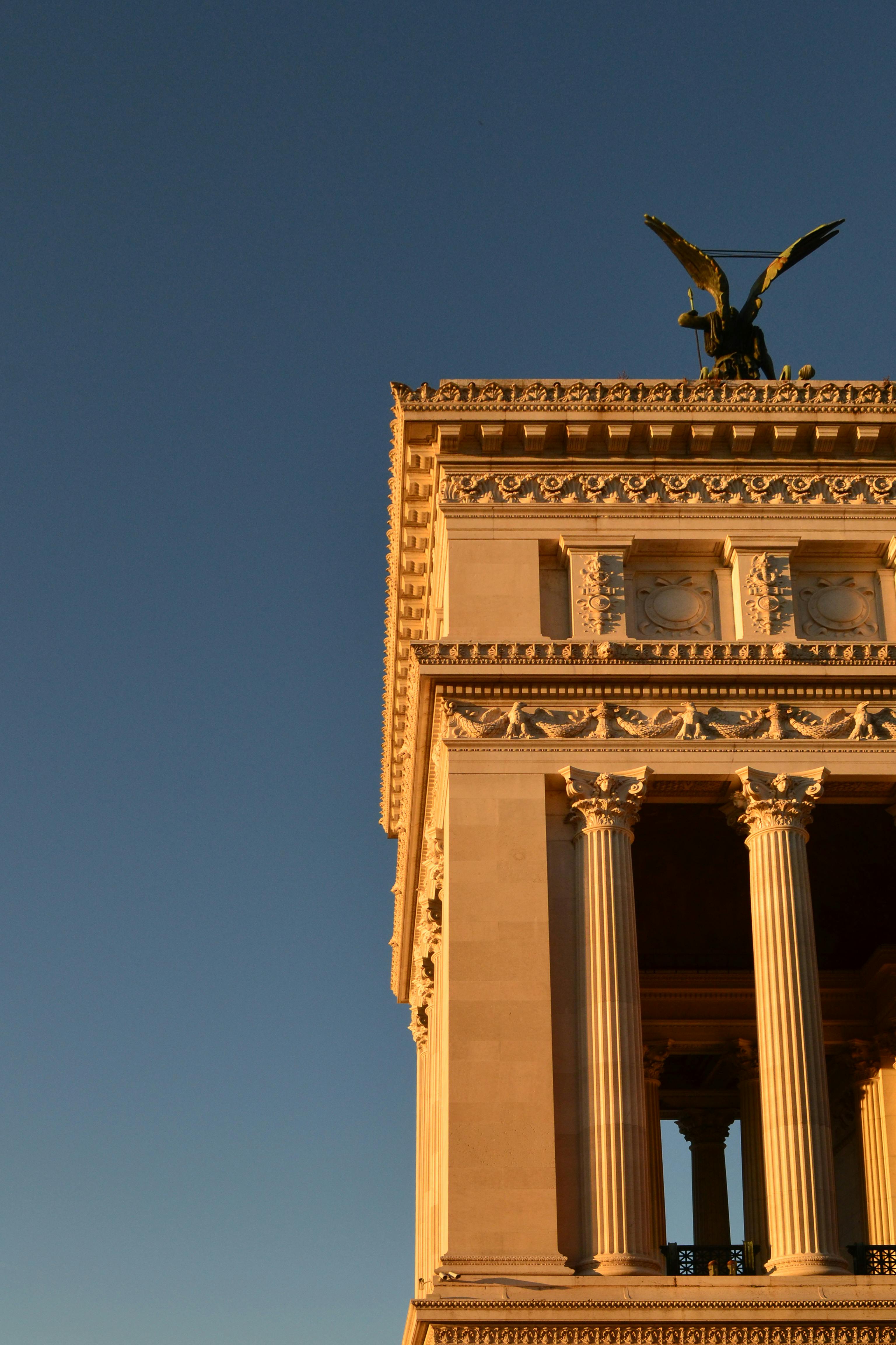 Element of amazing Vittoriano memorial in Rome · Free Stock Photo