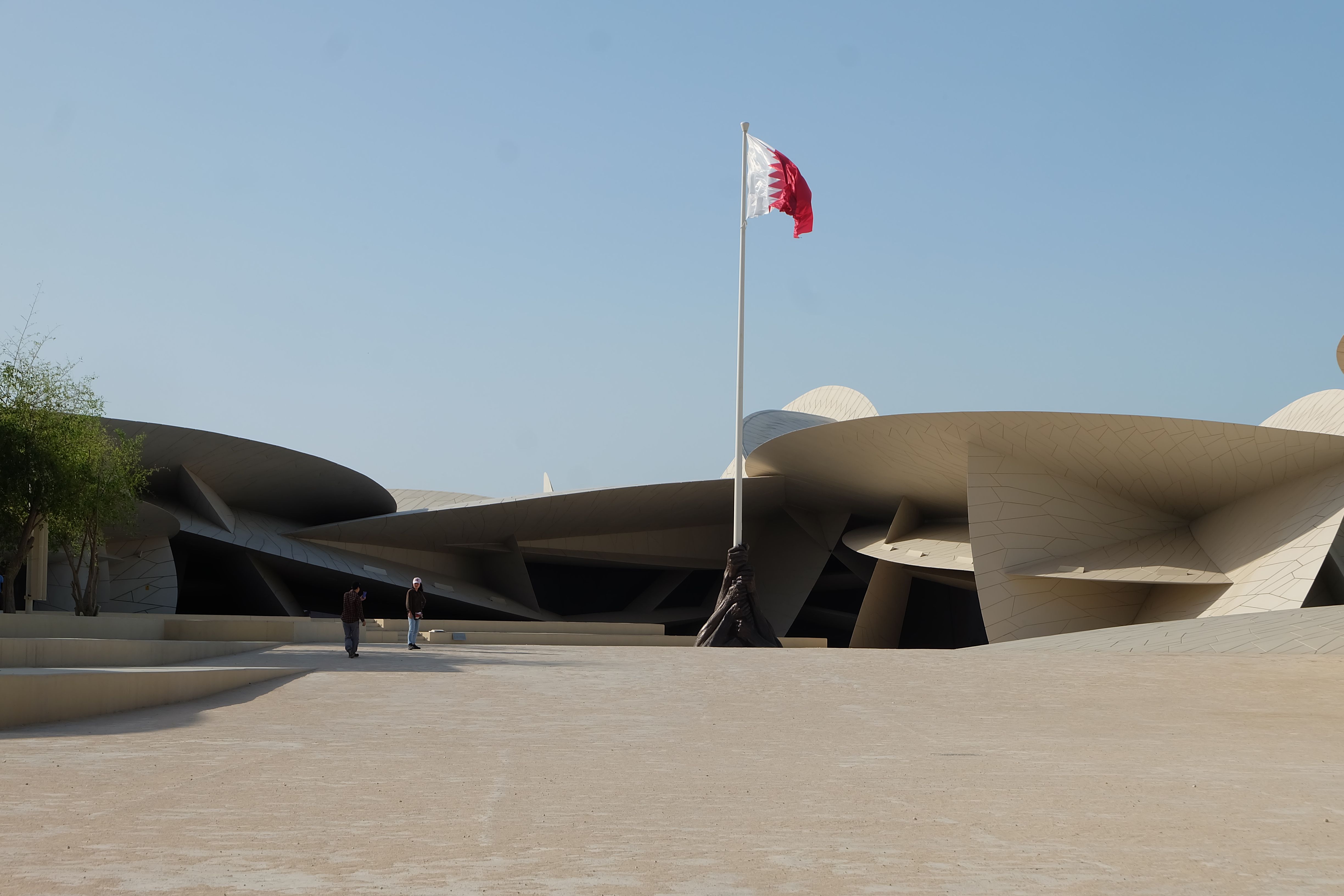 Arquitectura Moderna Del Museo Nacional De Qatar · Foto de stock gratuita