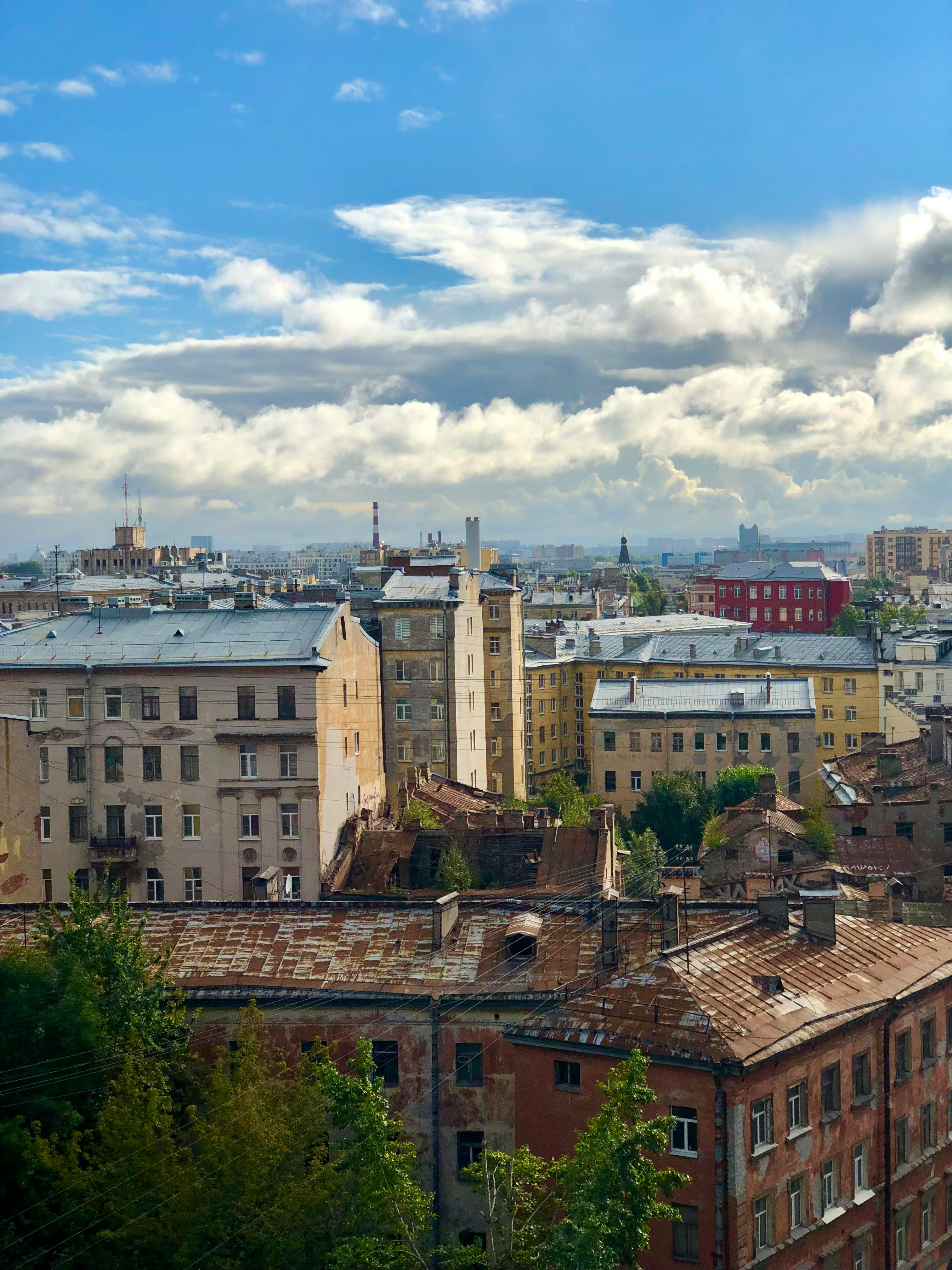 Red Roofed City Buildings · Free Stock Photo