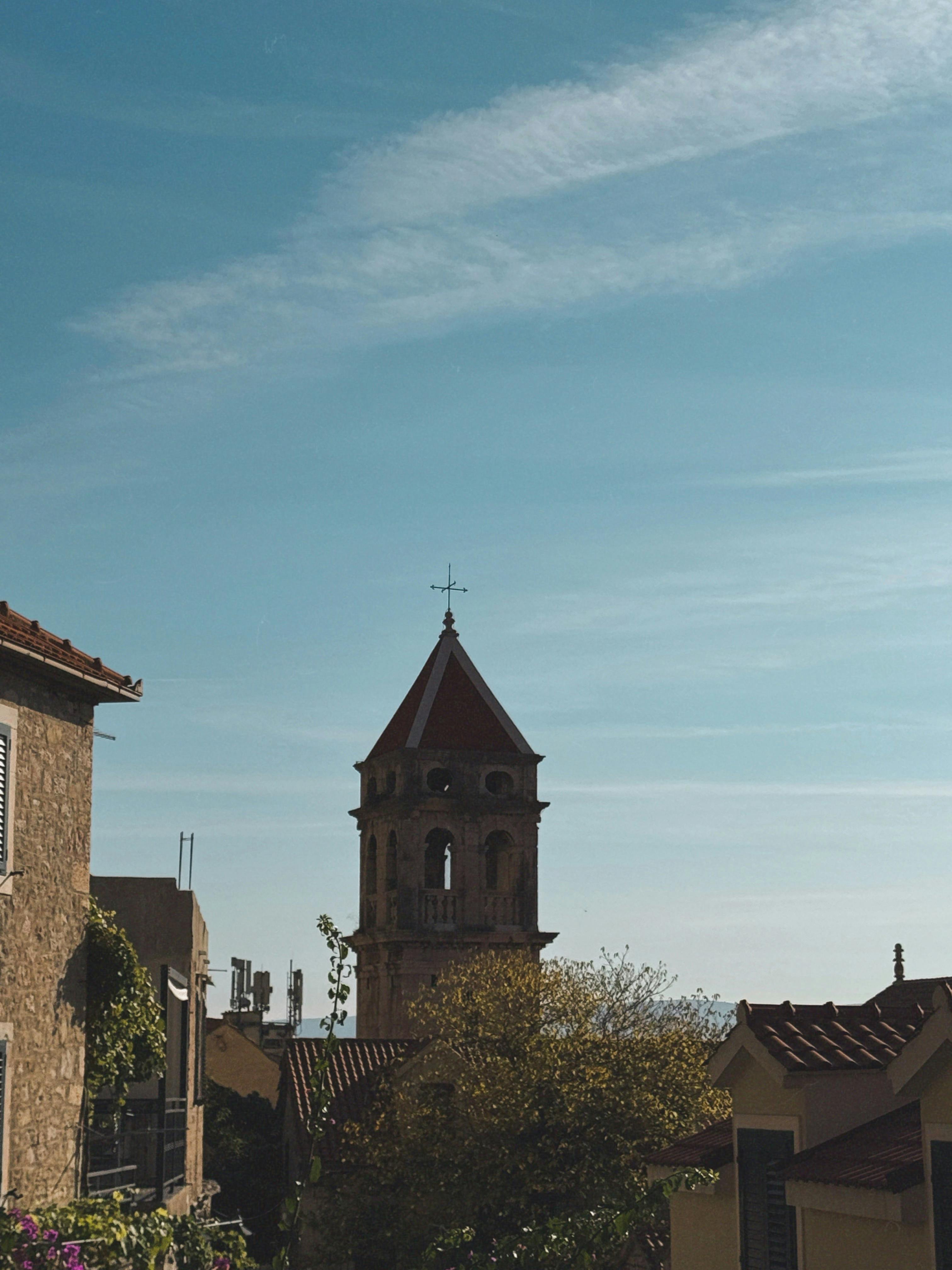 Historic European Bell Tower Against Blue Sky · Free Stock Photo