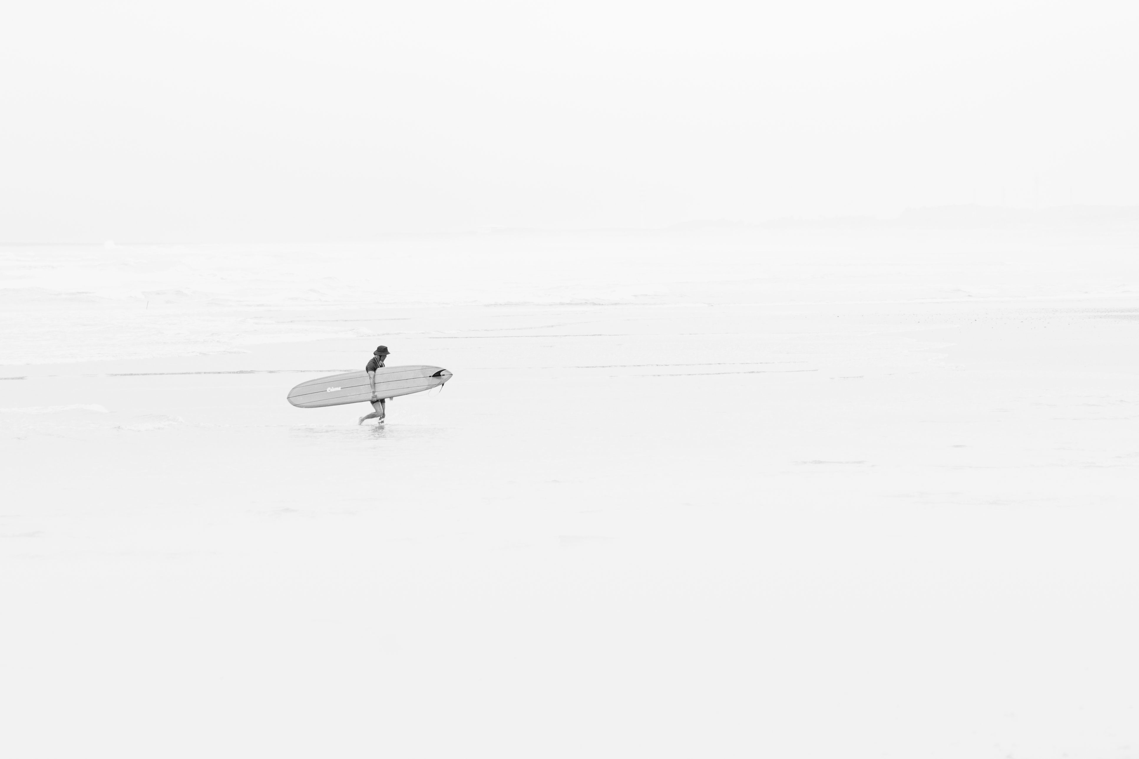 Minimalist Surf Photography at Takanabe Beach · Free Stock Photo