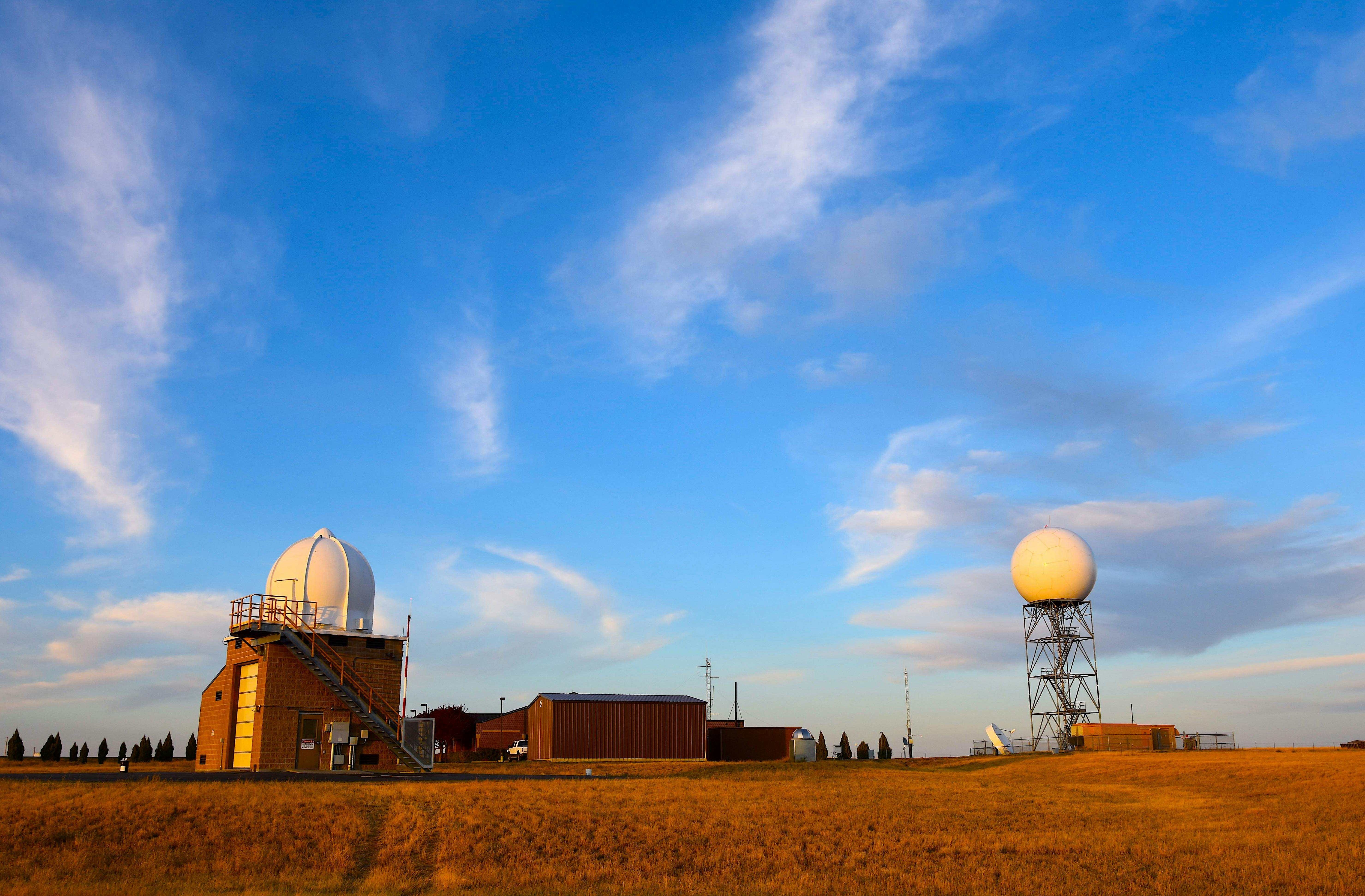 Weather Radar Station in Field under Clear Sky · Free Stock Photo