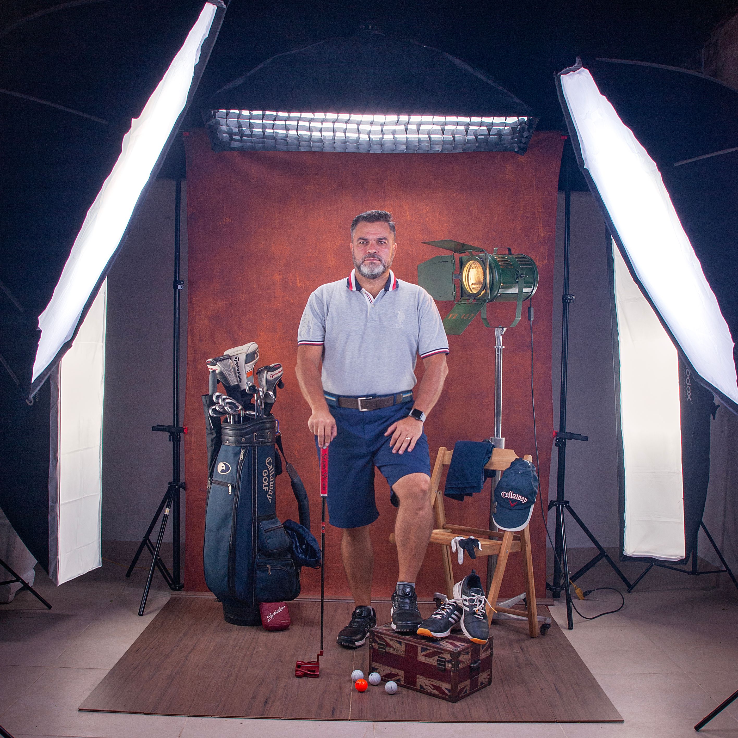 Professional Golf Player in Photography Studio · Free Stock Photo
