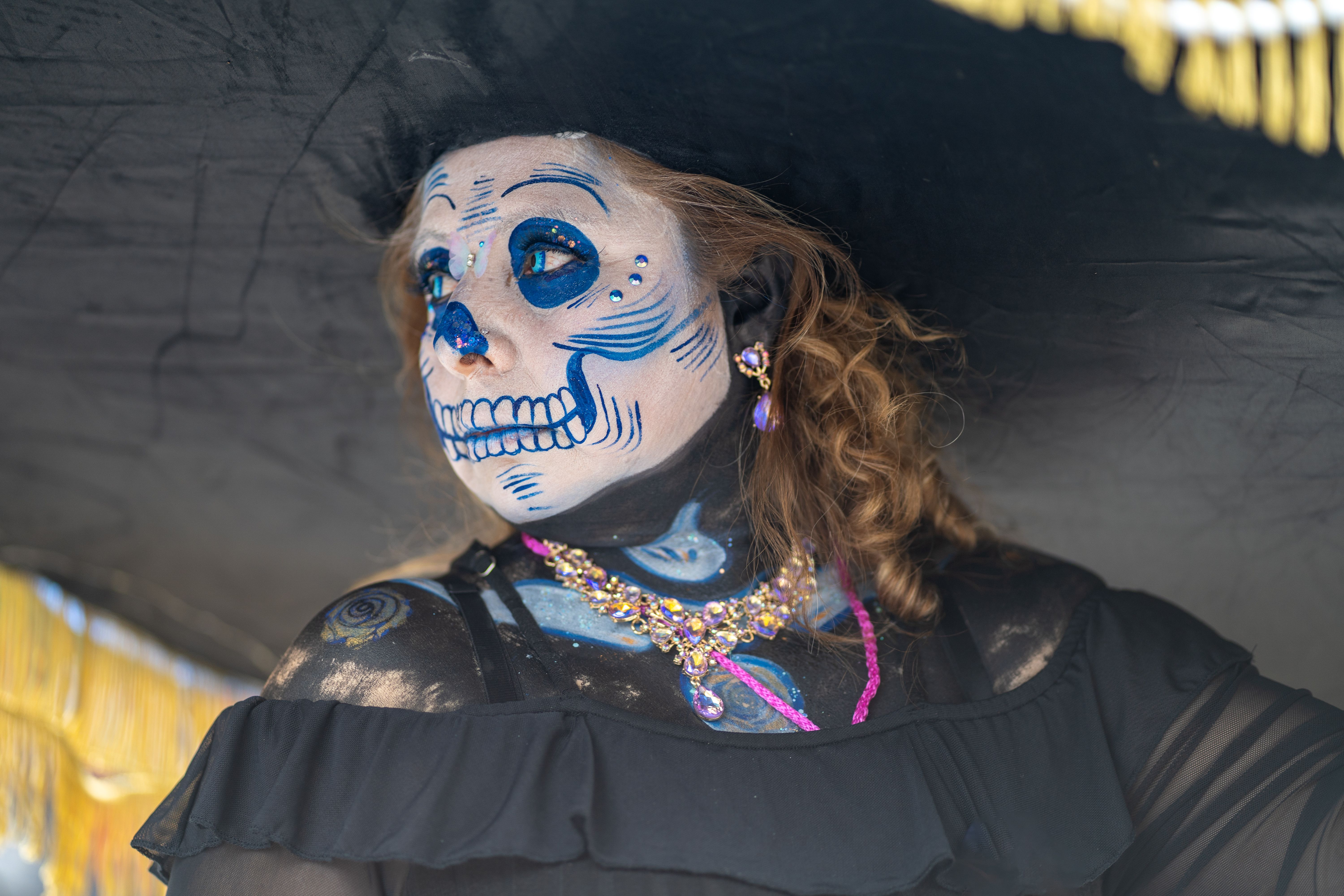 Vibrant Catrina Makeup in Mexico City · Free Stock Photo