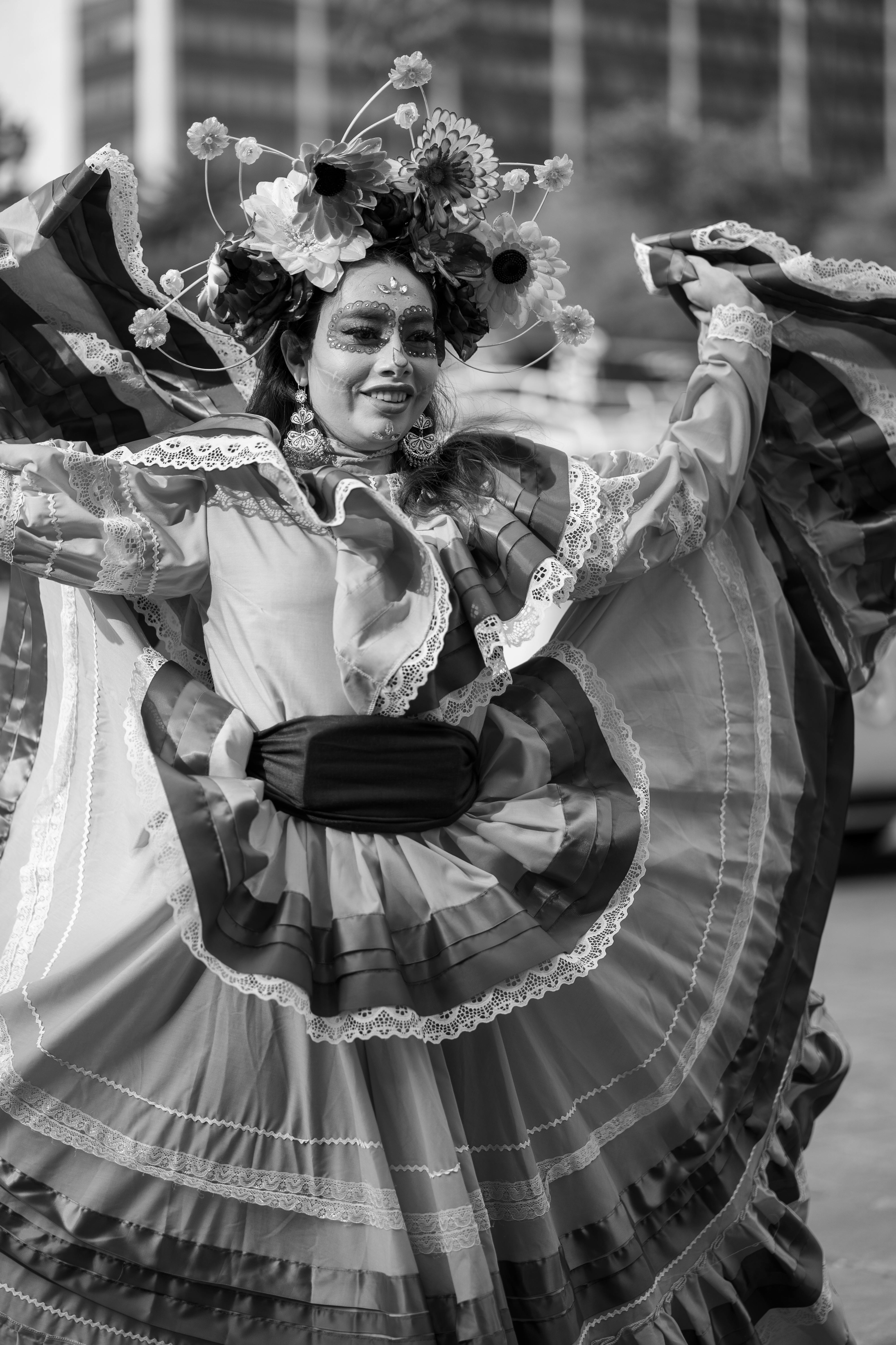 Traditional Catrina Dancer in Mexico City Streets · Free Stock Photo
