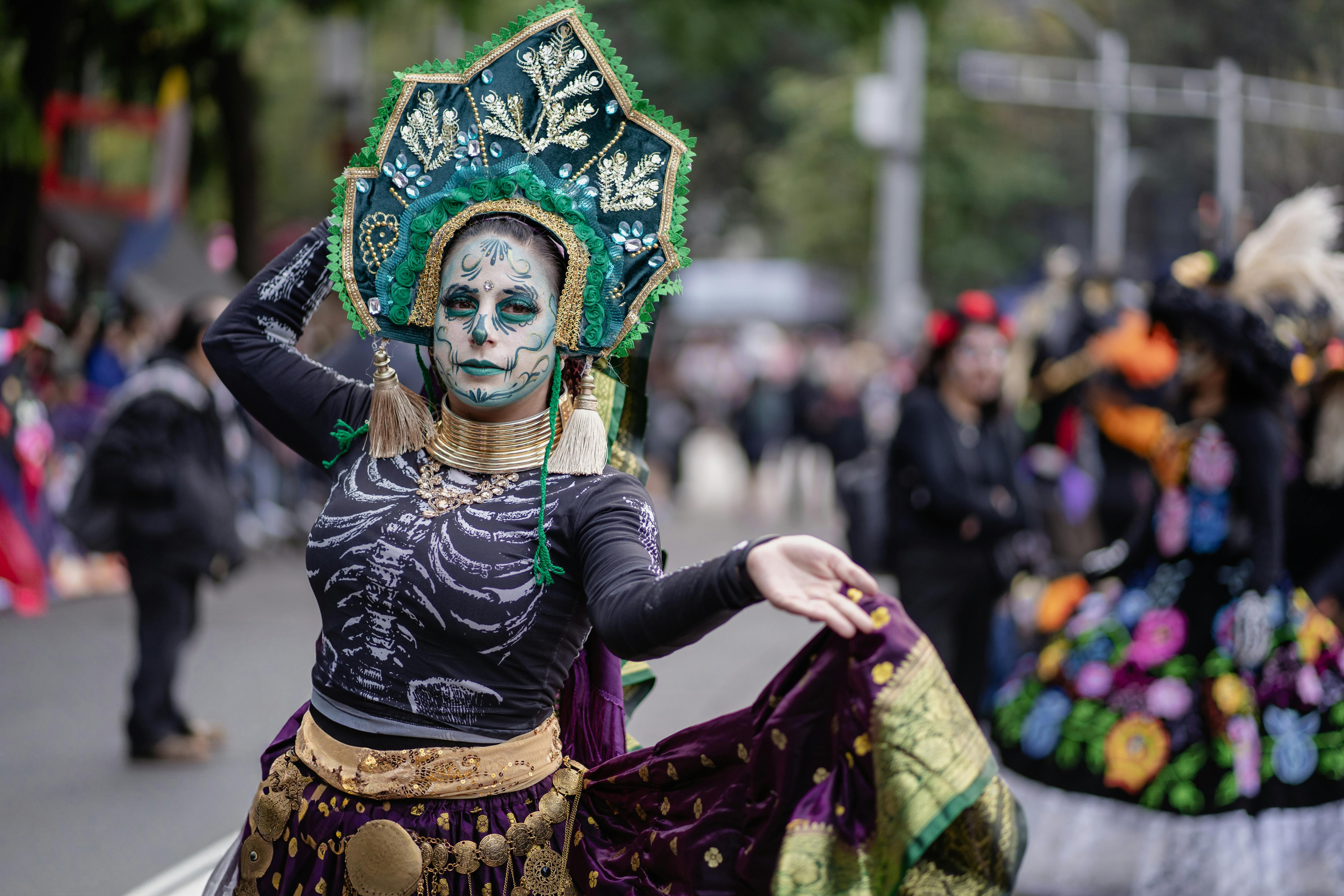 Vibrant Catrina Parade in Mexico City · Free Stock Photo