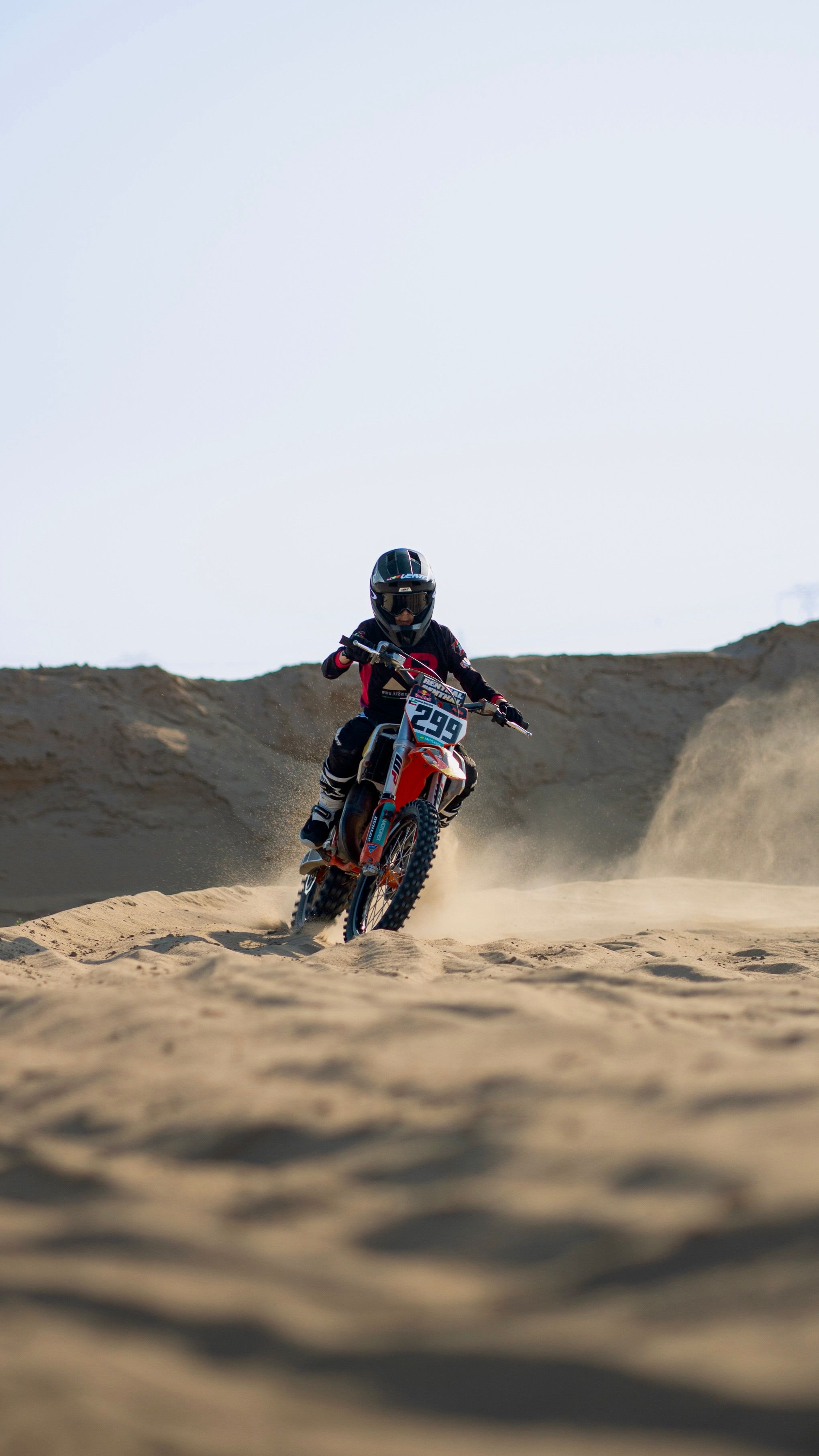 Motocross Rider in Desert Landscape · Free Stock Photo