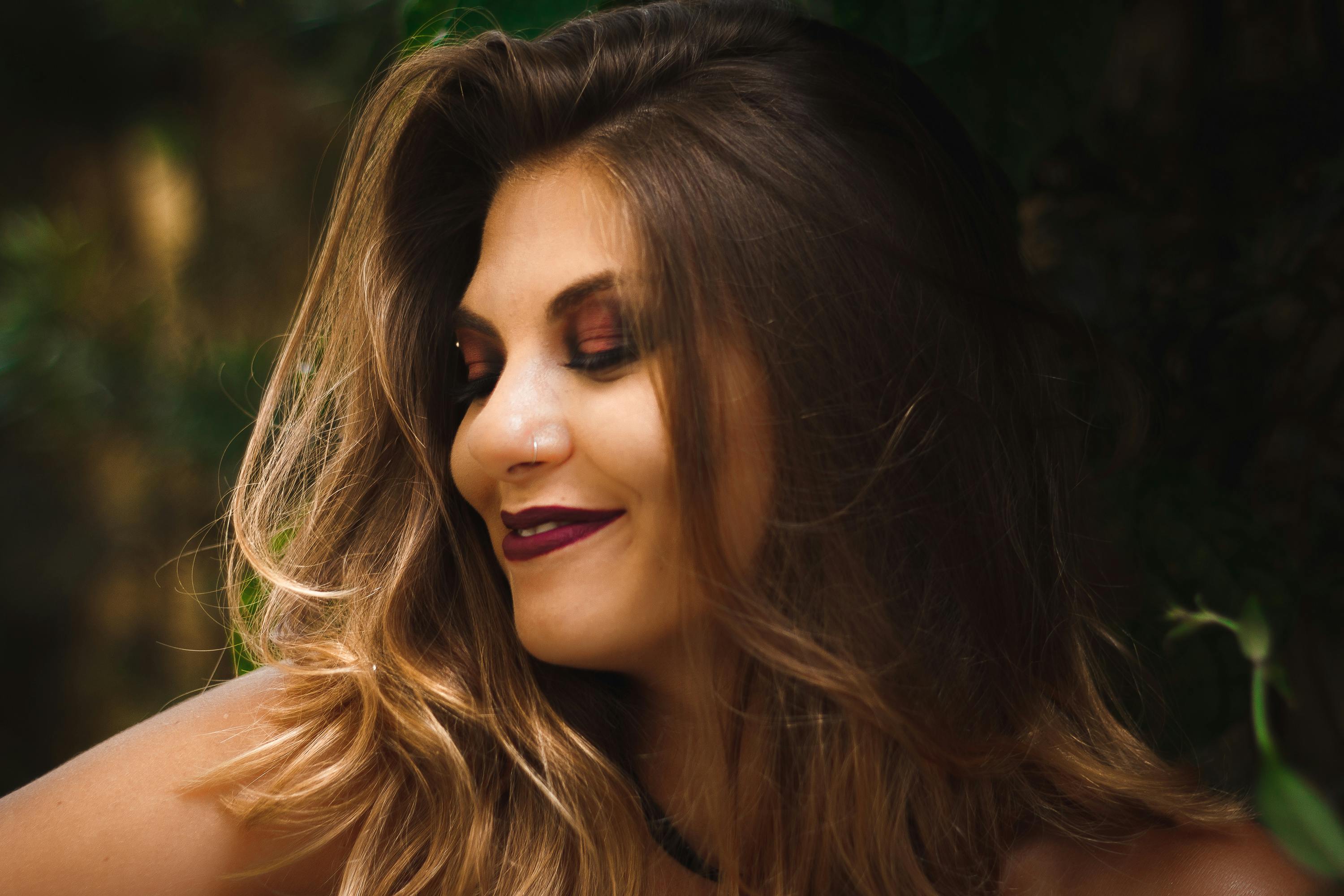 Woman Wearing Brown Eye Shadow · Free Stock Photo