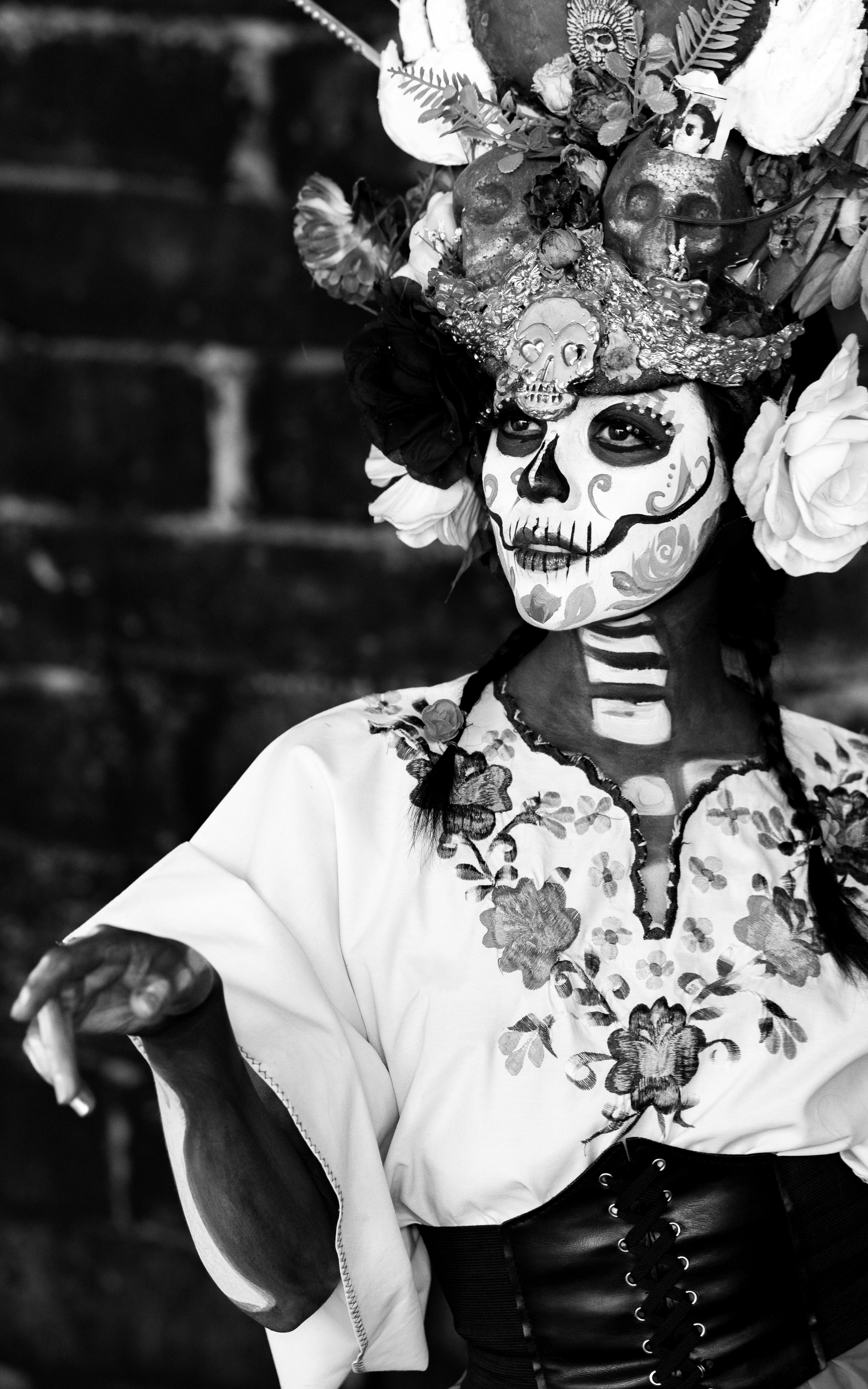 Traditional Catrina Costume in Mexico City · Free Stock Photo