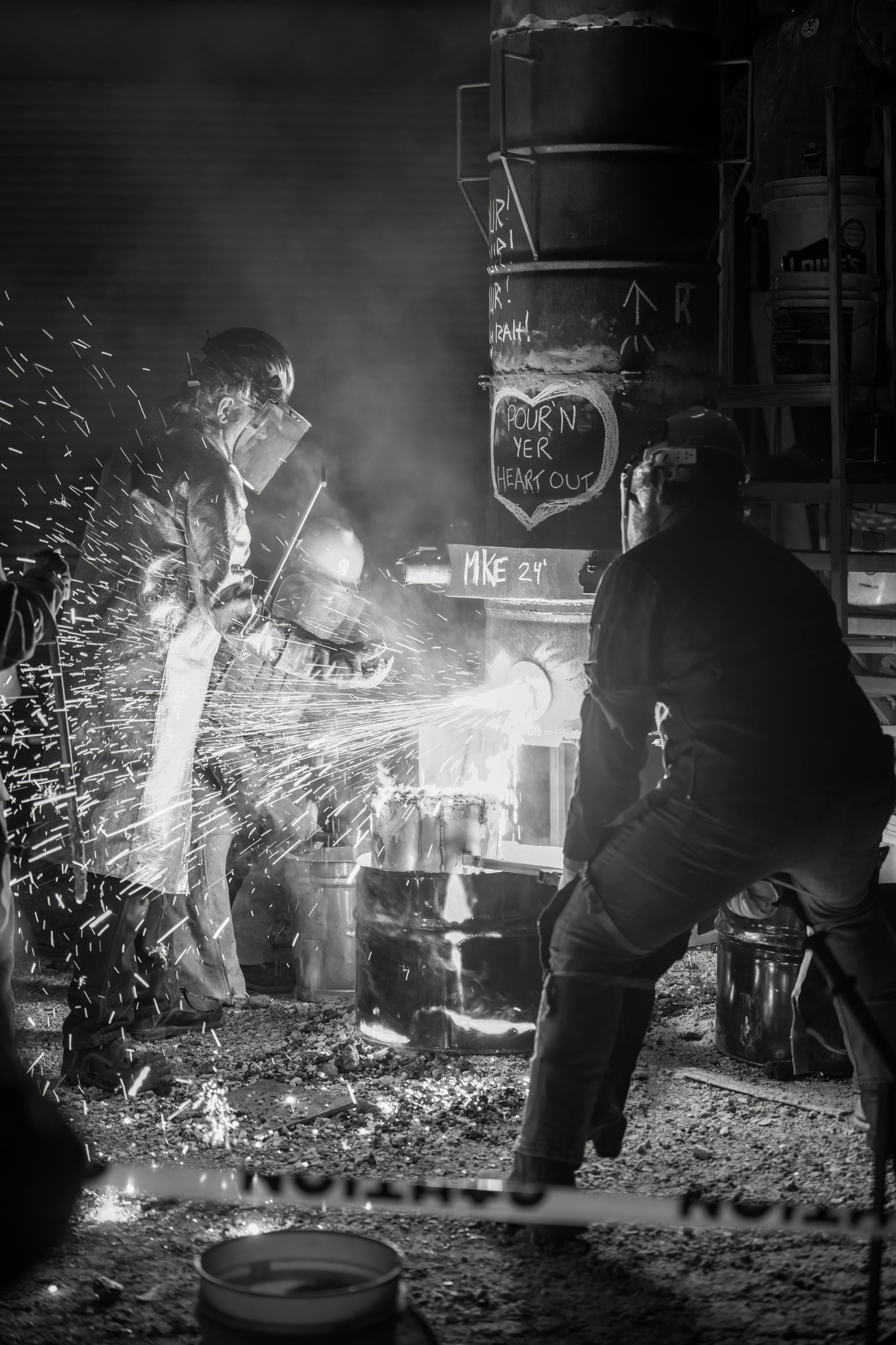 Industrial Workers at Metal Workshop in Milwaukee · Free Stock Photo